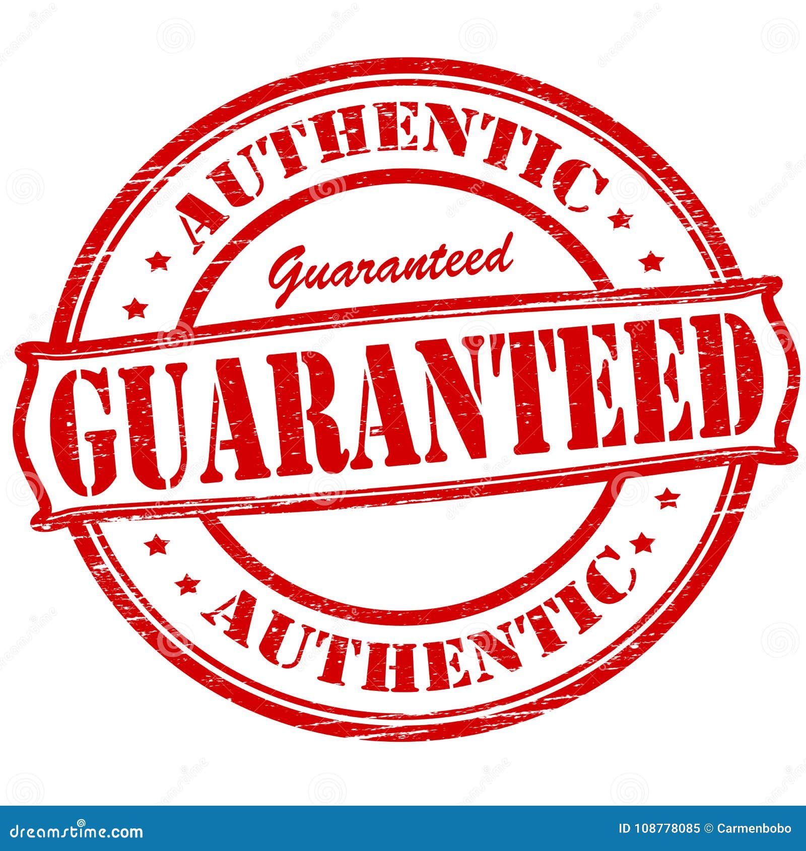Authentic guaranteed stock illustration. Illustration of sign - 108778085 Authentic guaranteed stock illustration. Illustration of sign - 108778085
