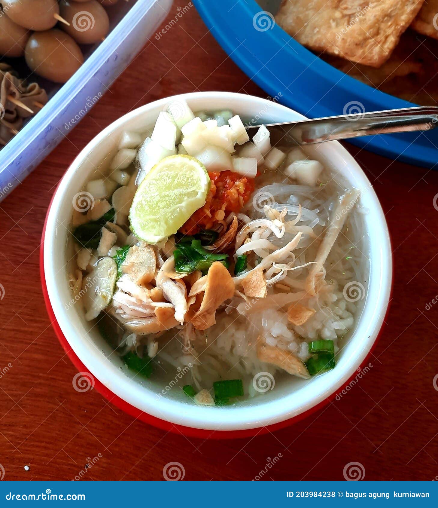 Authentic Indonesian Javanese Soto Food Stock Photo - Image of food ...