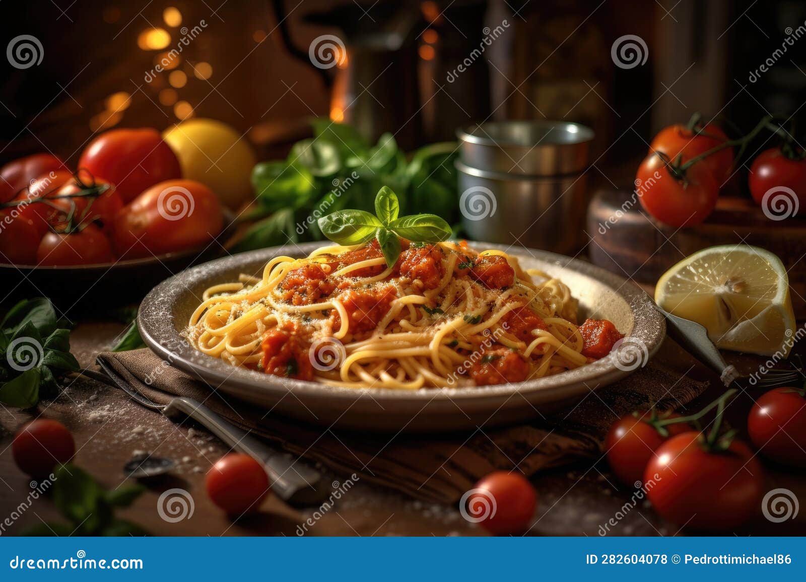Authentic Italian Pasta stock illustration. Illustration of cooking ...