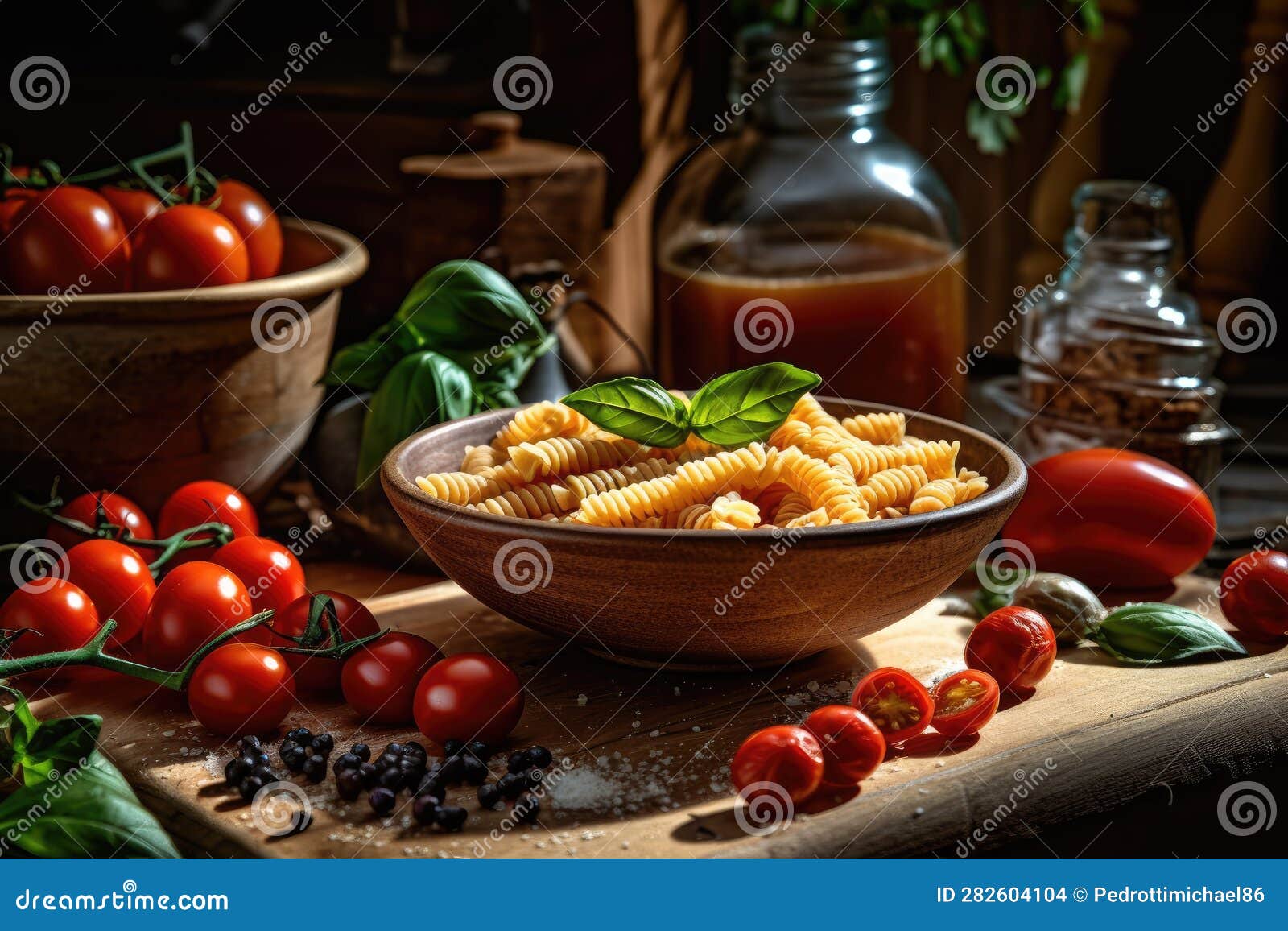 Authentic Italian Pasta stock illustration. Illustration of gourmet ...