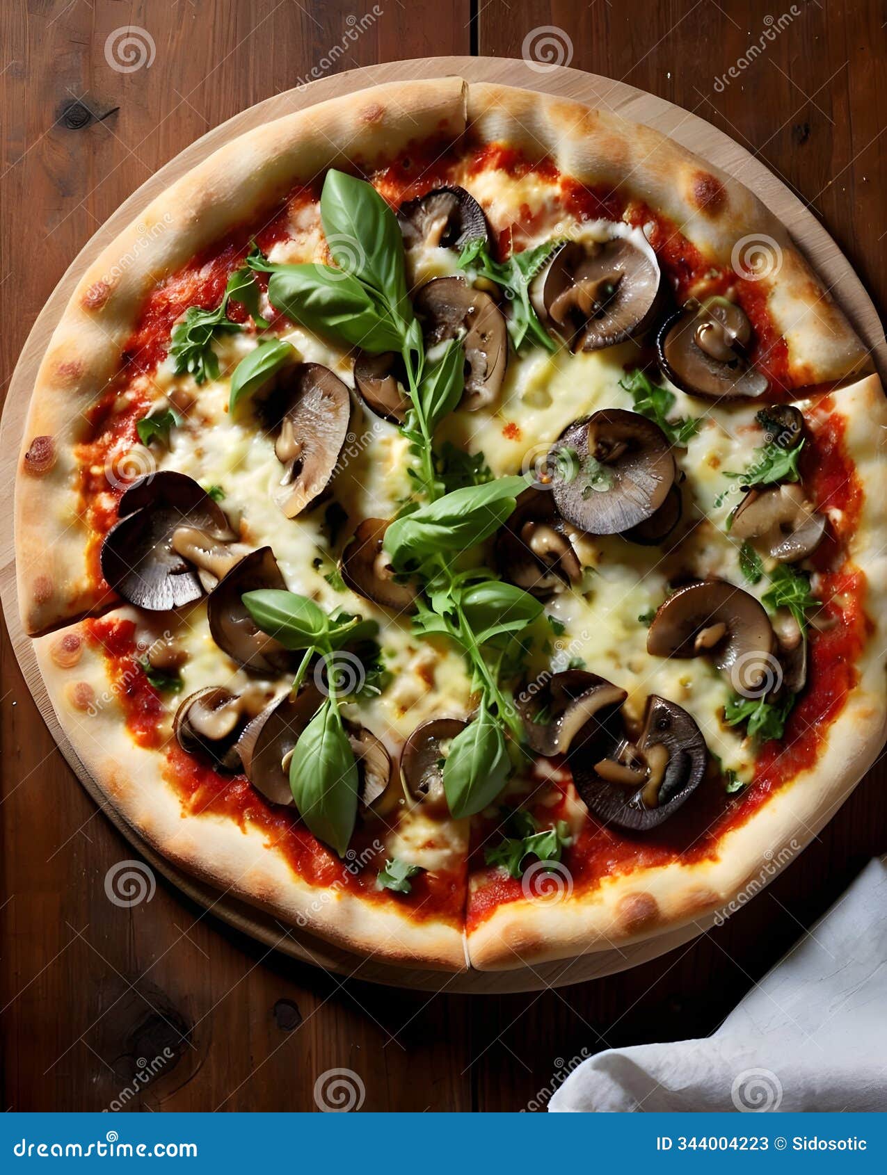 Authentic Italian Pizza Display Stock Illustration - Illustration of ...