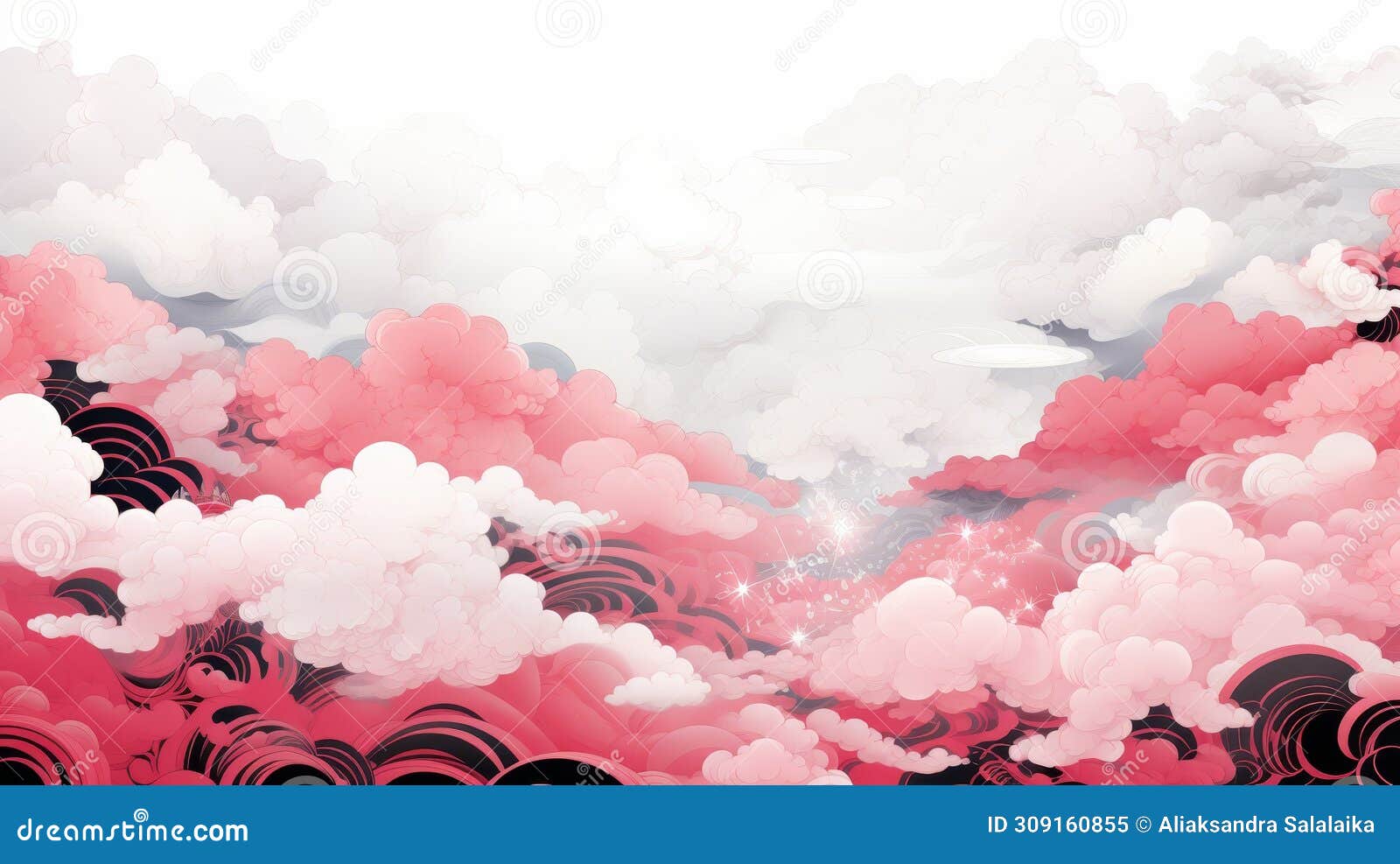 Authentic Japanese Art Pattern Design Illustration for Background ...