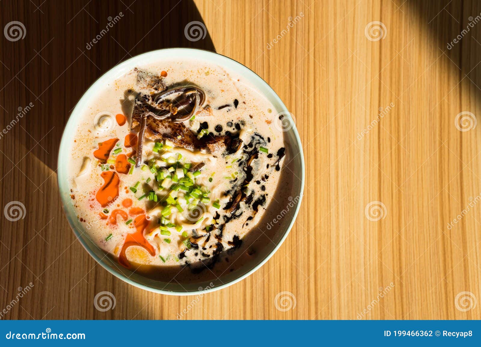 Japanese Shoyu Ramen with Pork Cha Siu Stock Photo - Image of leek ...