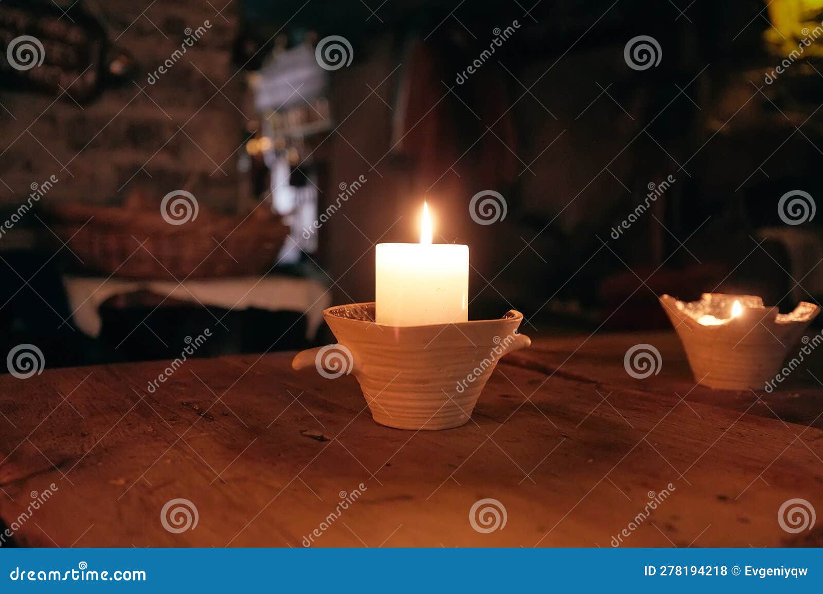 Authentic Medieval Tavern. Interior of a Tavern Stock Photo - Image of ...