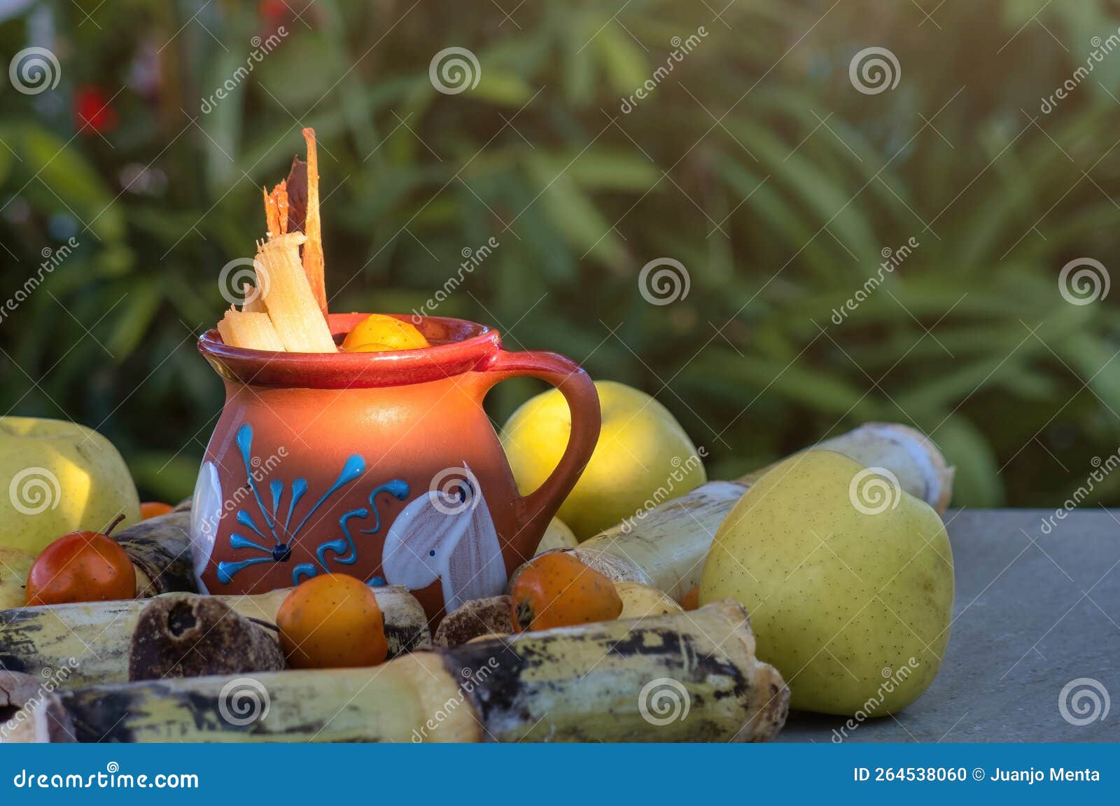 Authentic Mexican Christmas Punch Stock Photo - Image of festive ...