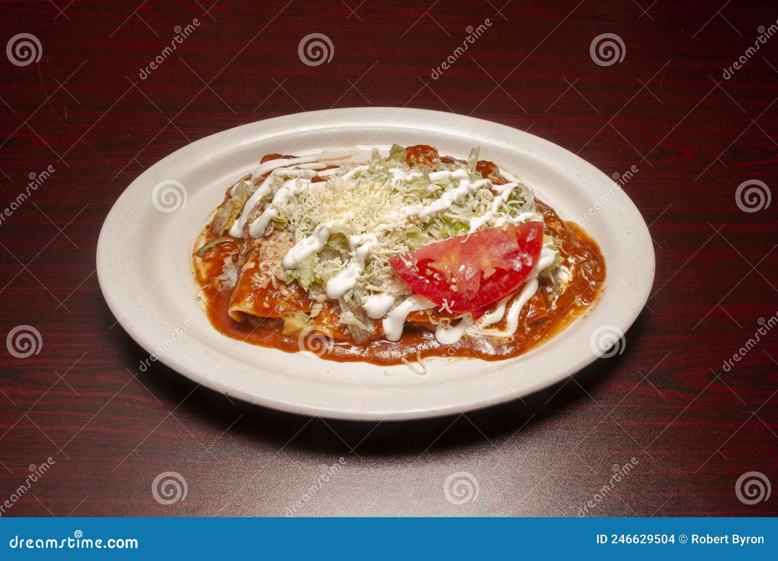 Authentic Mexican Enchiladas Stock Photo - Image of beef, hispanic ...