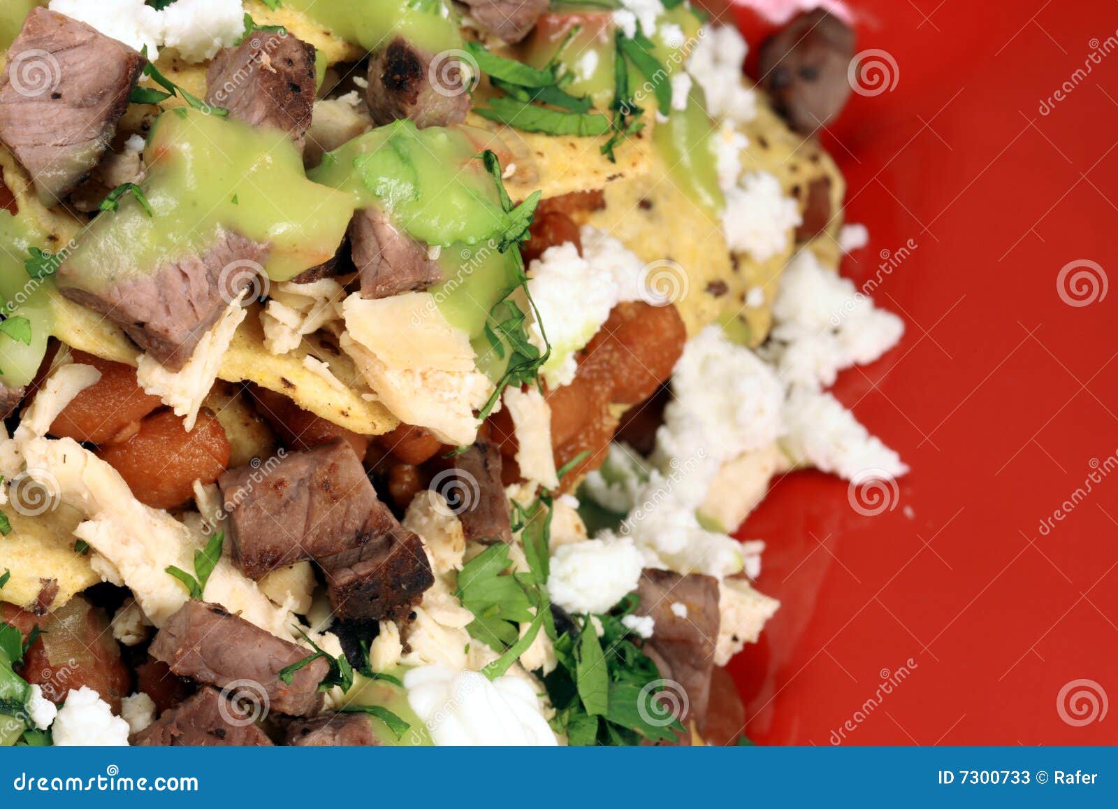 Authentic mexican nachos stock image. Image of salsa, dinner - 7300733