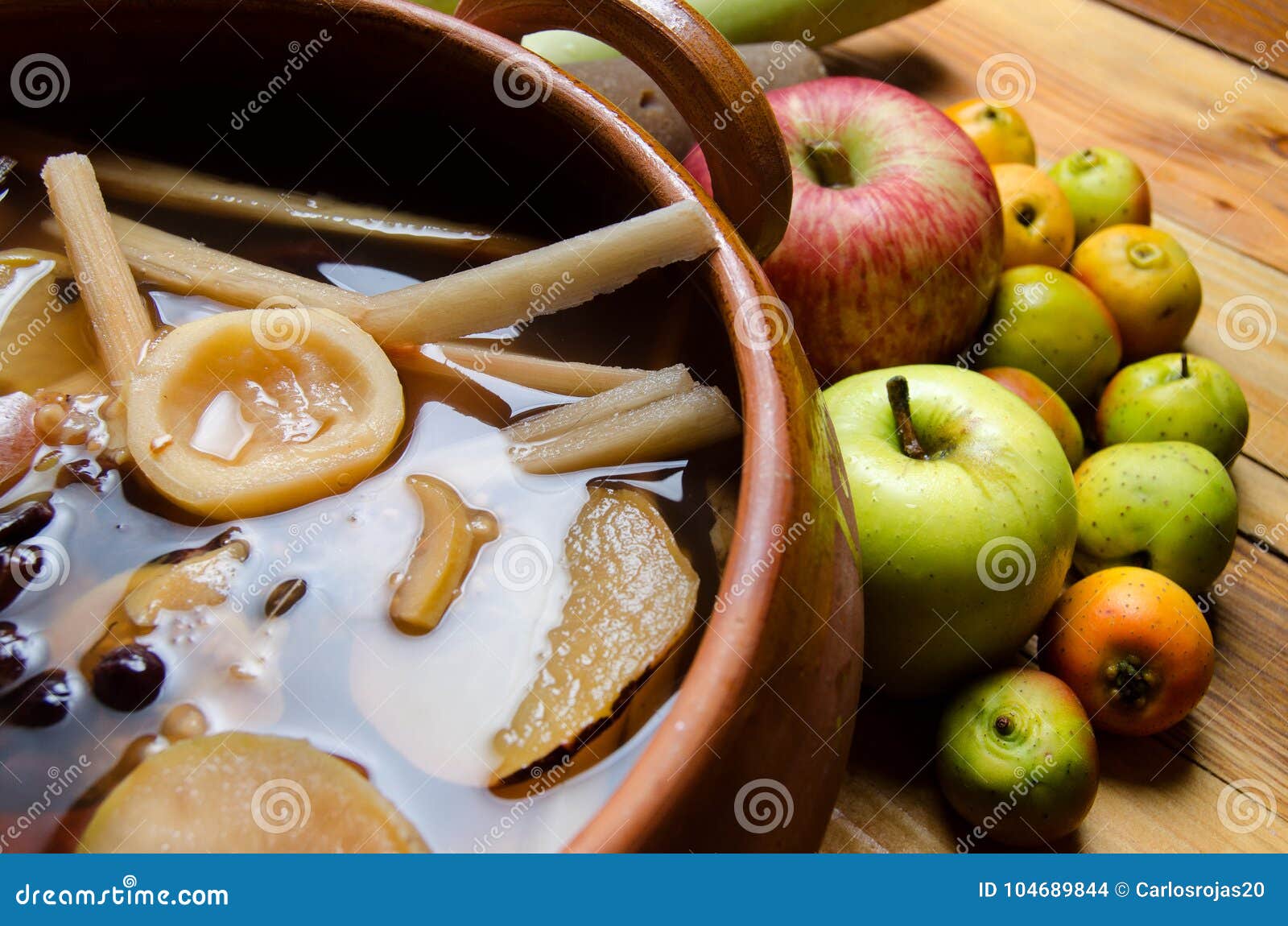 Mexican & X22;ponche& X22; Fruit Stock Photo - Image of beverage ...