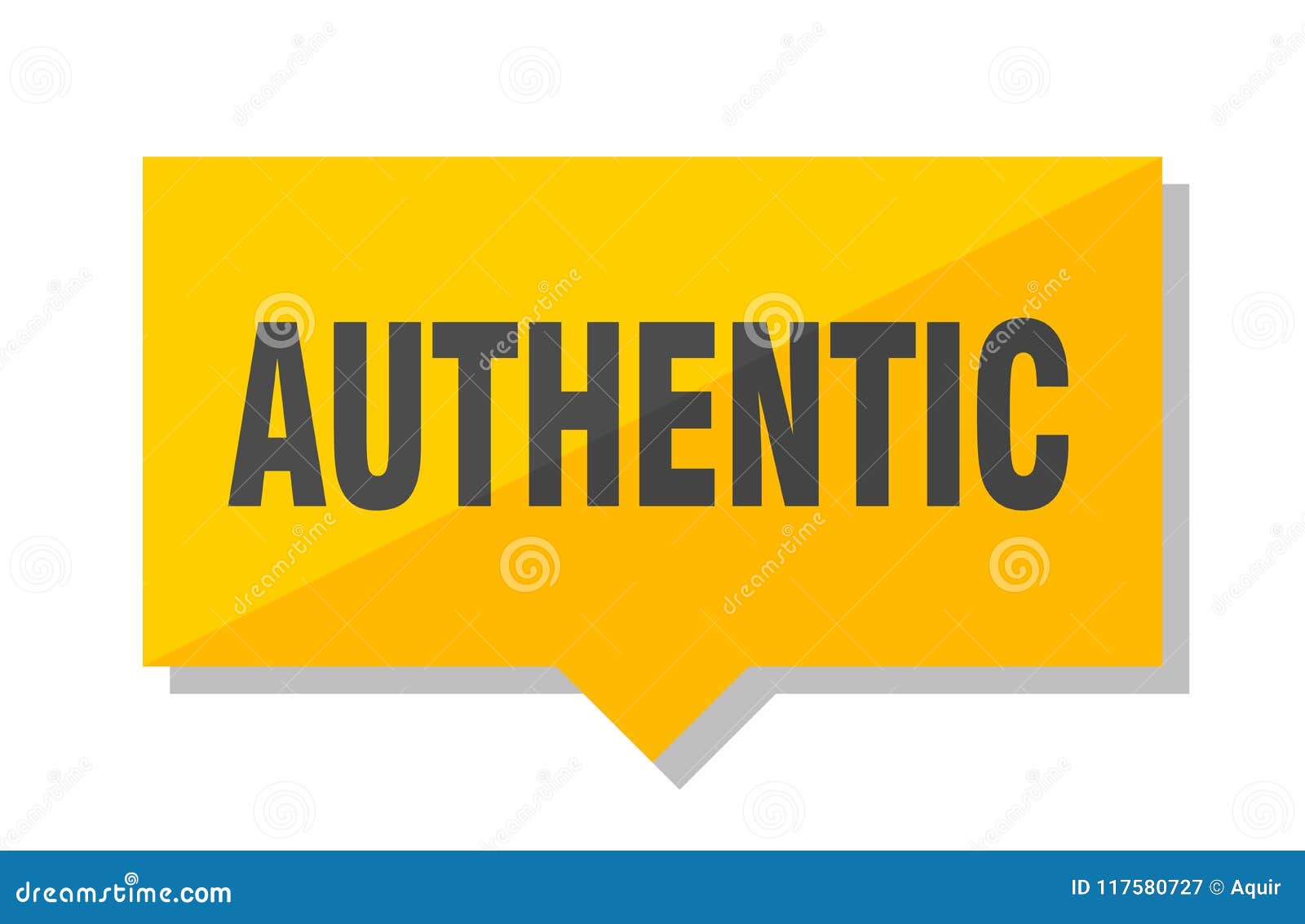 Authentic price tag stock vector. Illustration of badge - 117580727