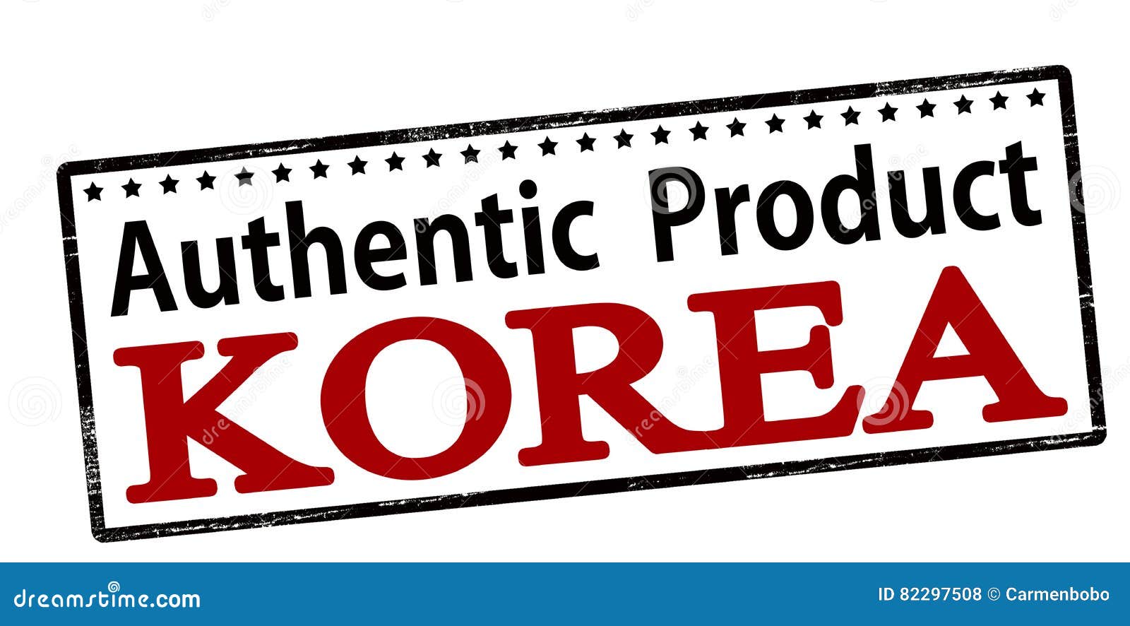 Authentic product Korea stock illustration. Illustration of product ...