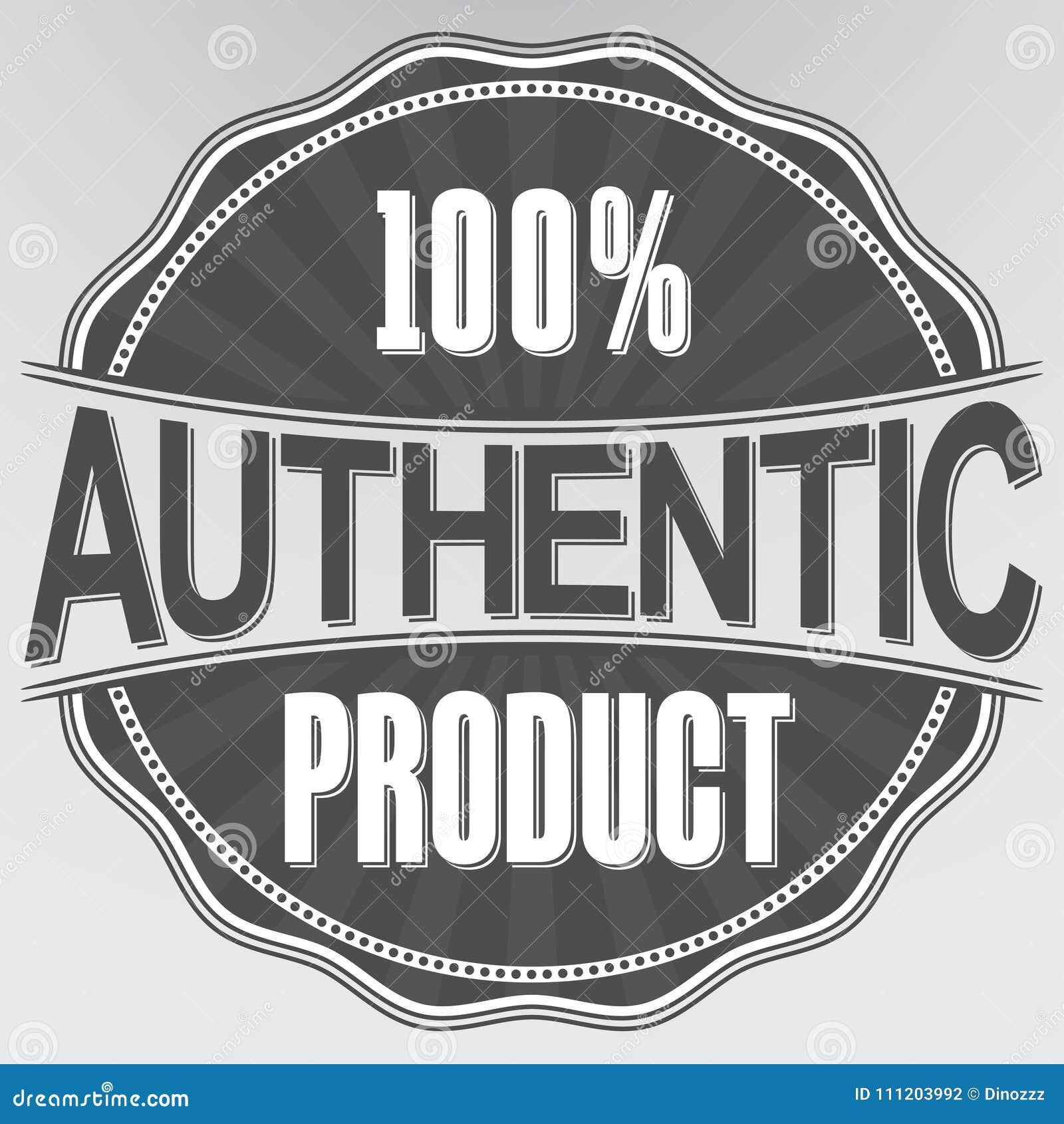 Authentic Product Retro Label, Vector Illustration Stock Vector ...