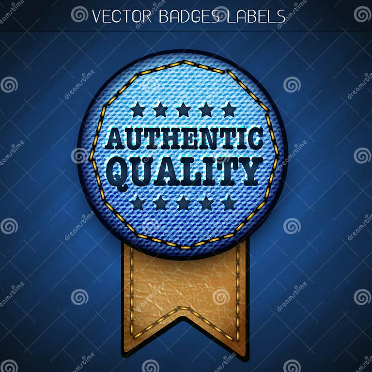 Authentic quality label stock vector. Illustration of product - 43894130