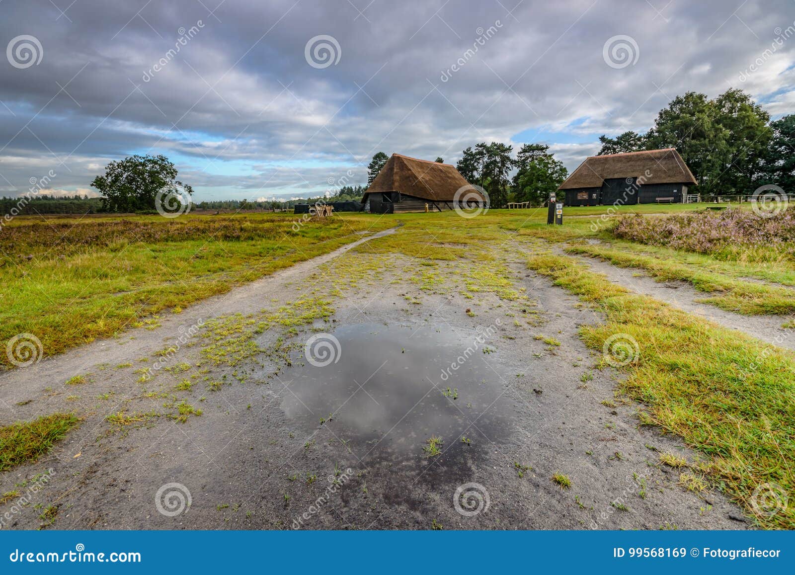 Authentic Rustic Wooden Construction for Sheep Shelter Editorial Stock ...