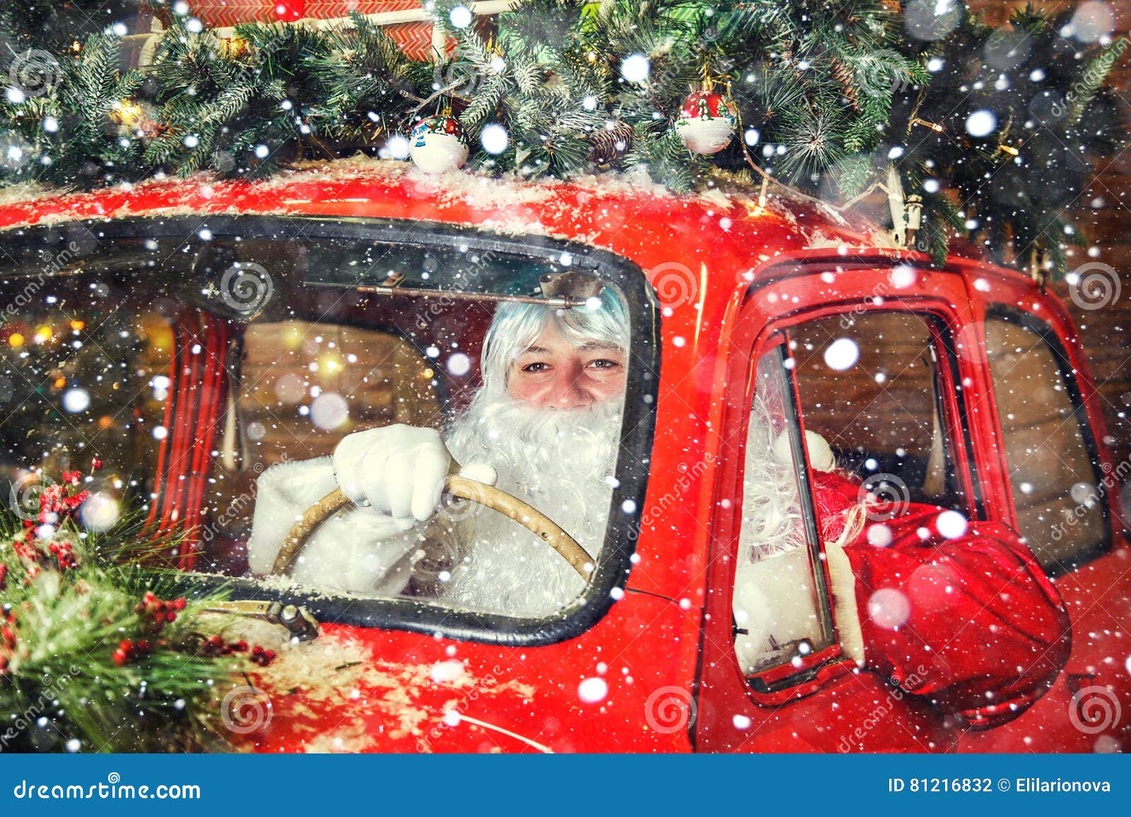 Authentic Santa Claus. stock photo. Image of portrait - 81216832
