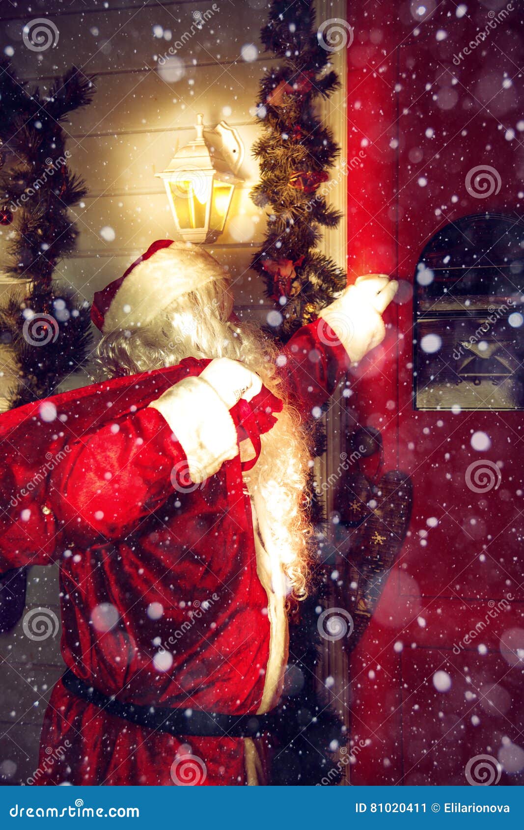 Authentic Santa Claus. stock image. Image of presents - 81020411