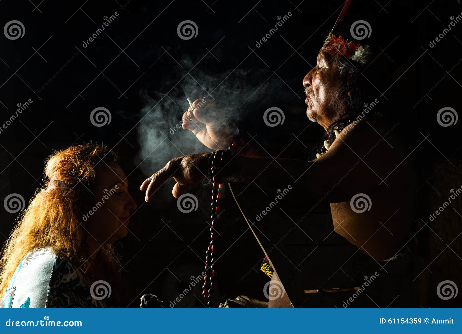 Authentic Shaman Ceremony stock image. Image of person - 61154359