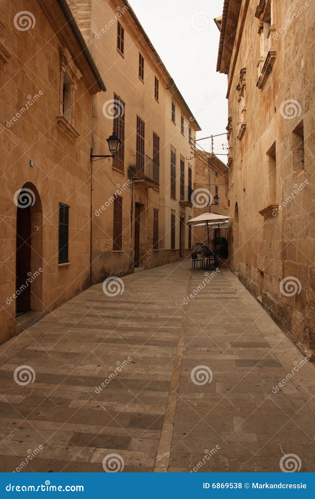 Authentic Spanish Street Scene Stock Photo - Image of mallorca, stone ...