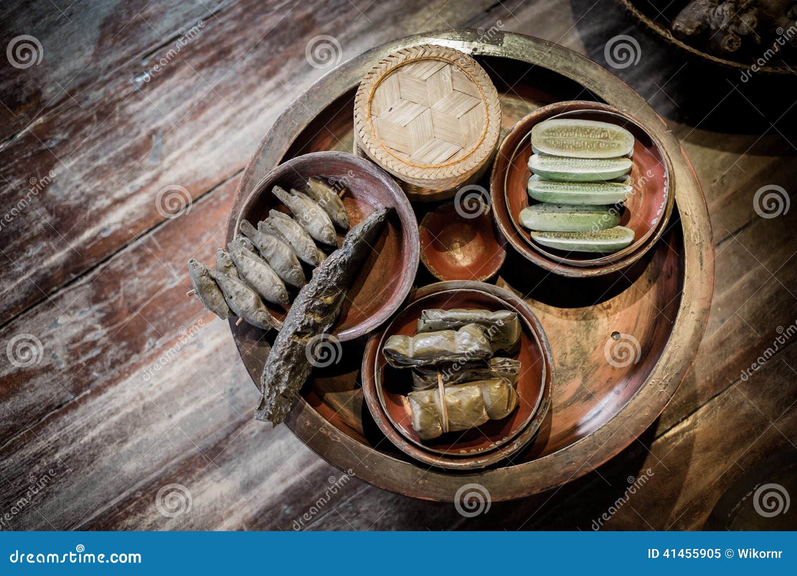 Authentic Thai food set stock image. Image of food, fish - 41455905
