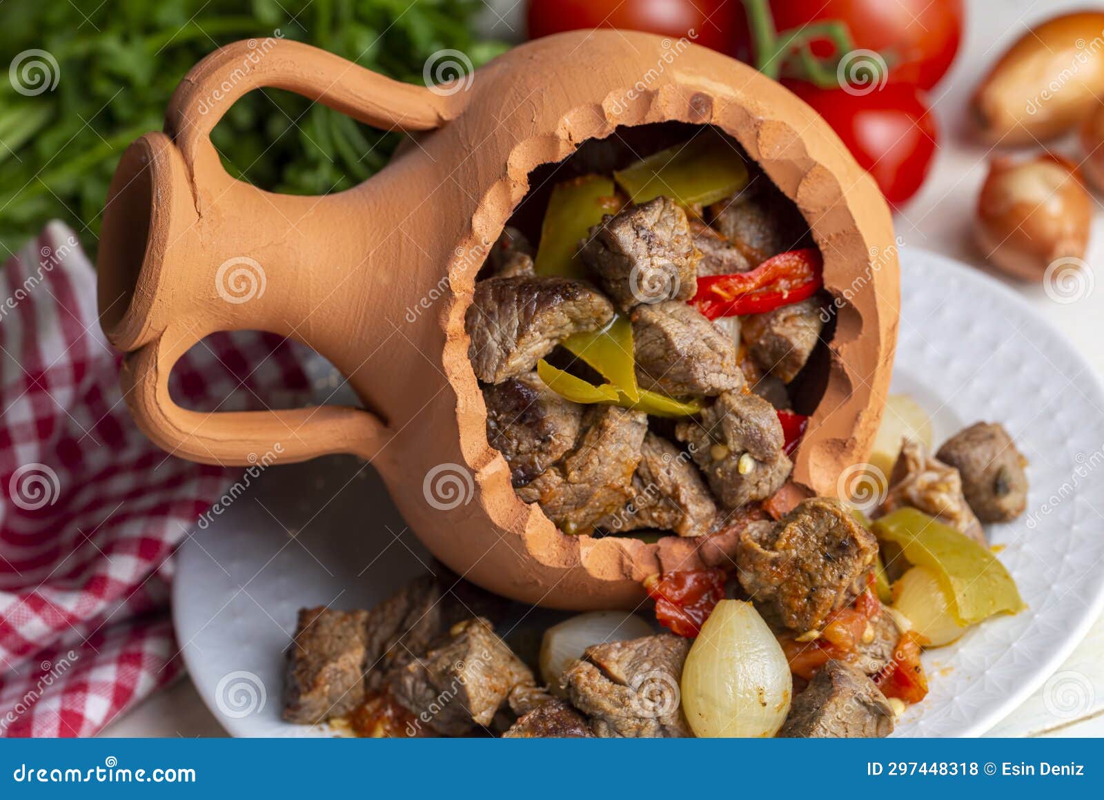 Authentic Turkish Testi Kebab Cooked in Earthenware Waterjug, Turkish ...