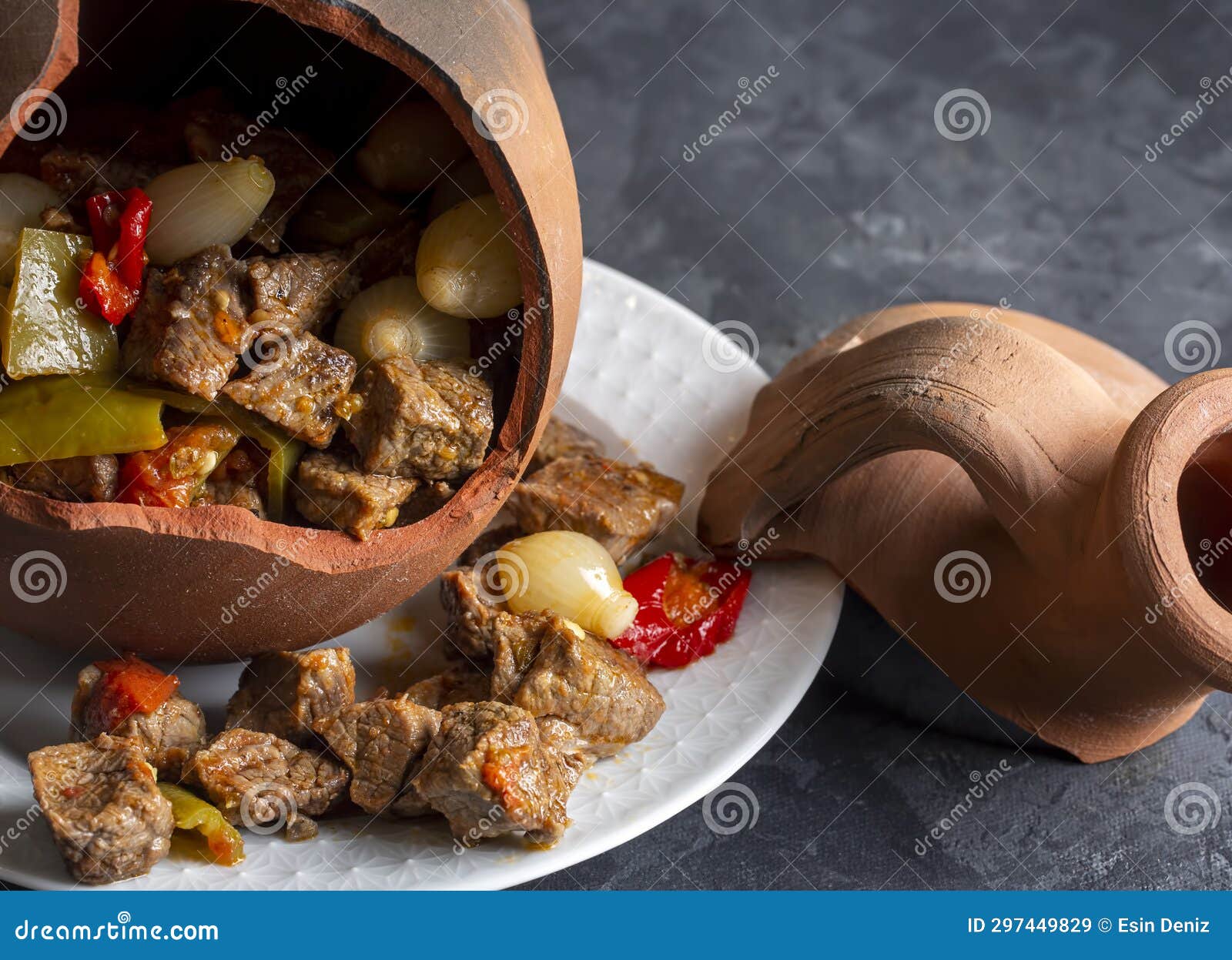Authentic Turkish Testi Kebab Cooked in Earthenware Waterjug, Turkish ...