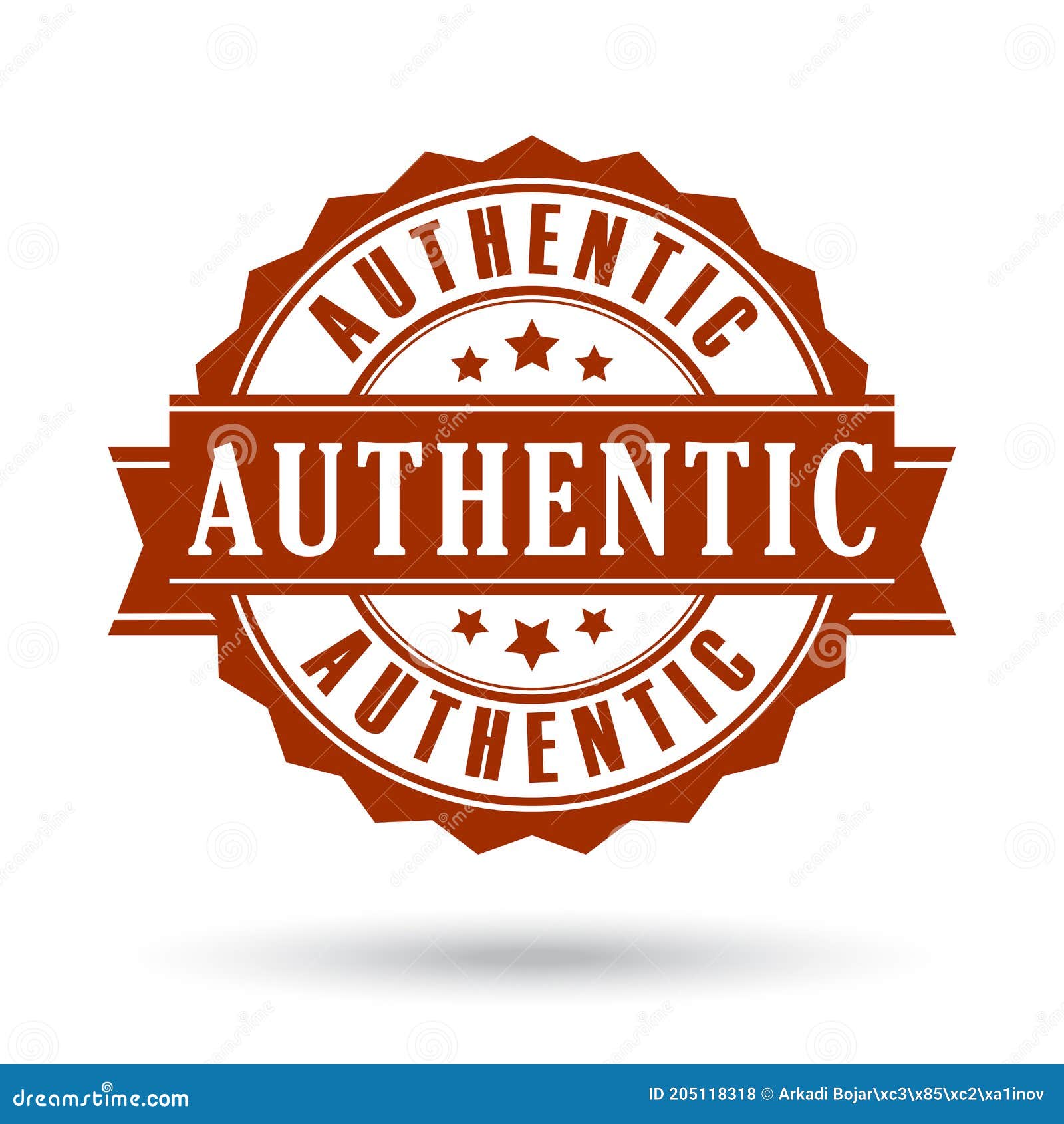 Authentic Vector Certificate Isolated On White Background ...