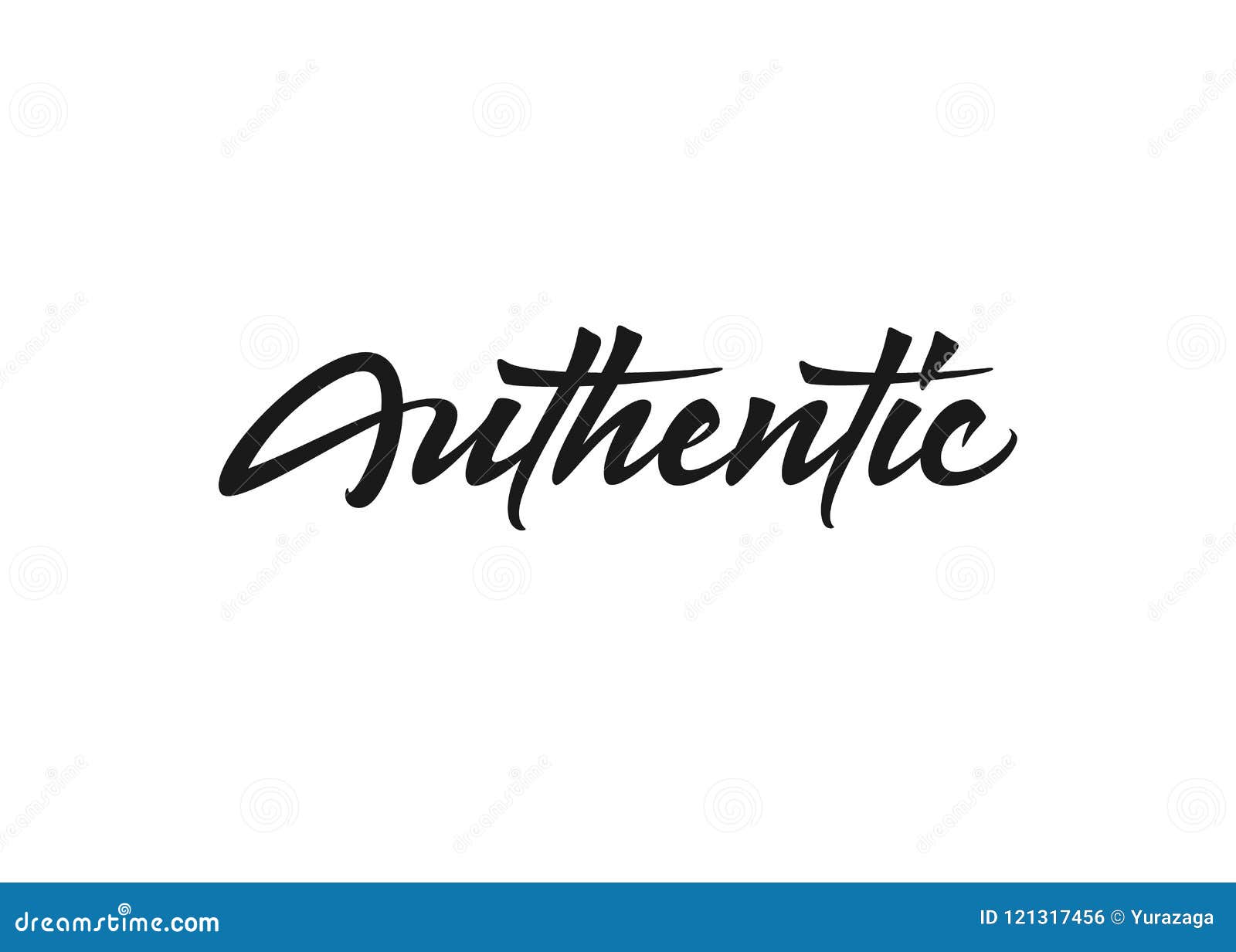 Authentic vector lettering stock vector. Illustration of calligraphy ...