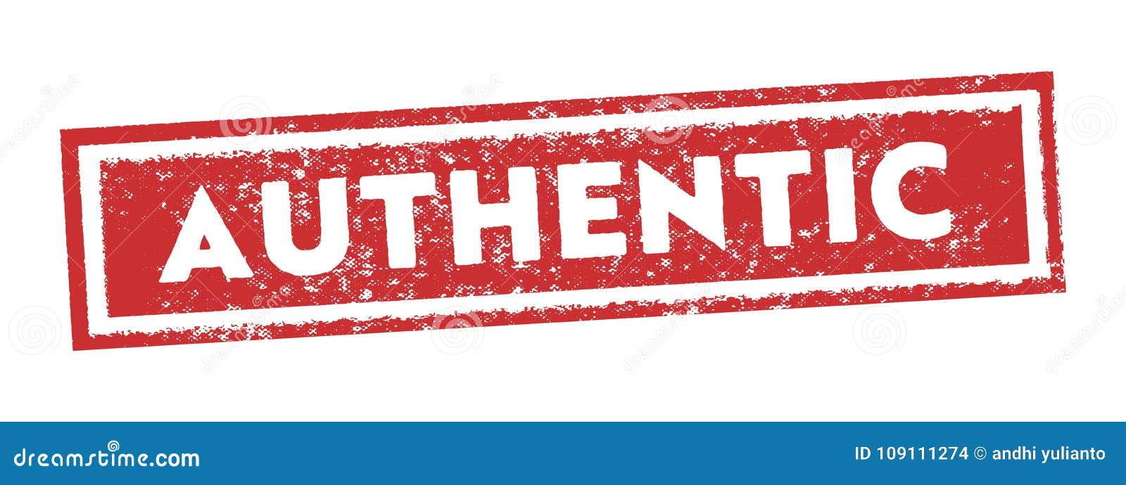 Authentic Vintage Red Stamp Tag Banner Vector Stock Vector ...