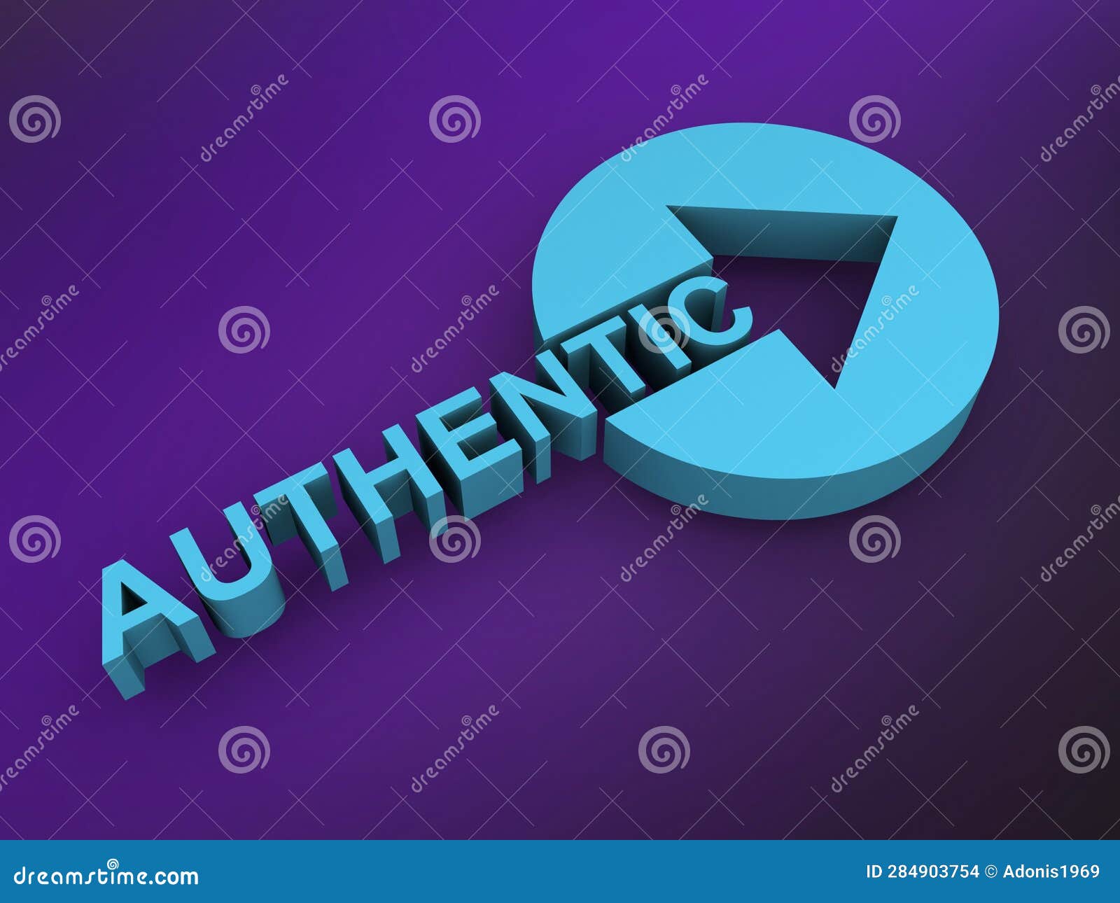 Authentic Word On Purple Stock Photo | CartoonDealer.com #284903754