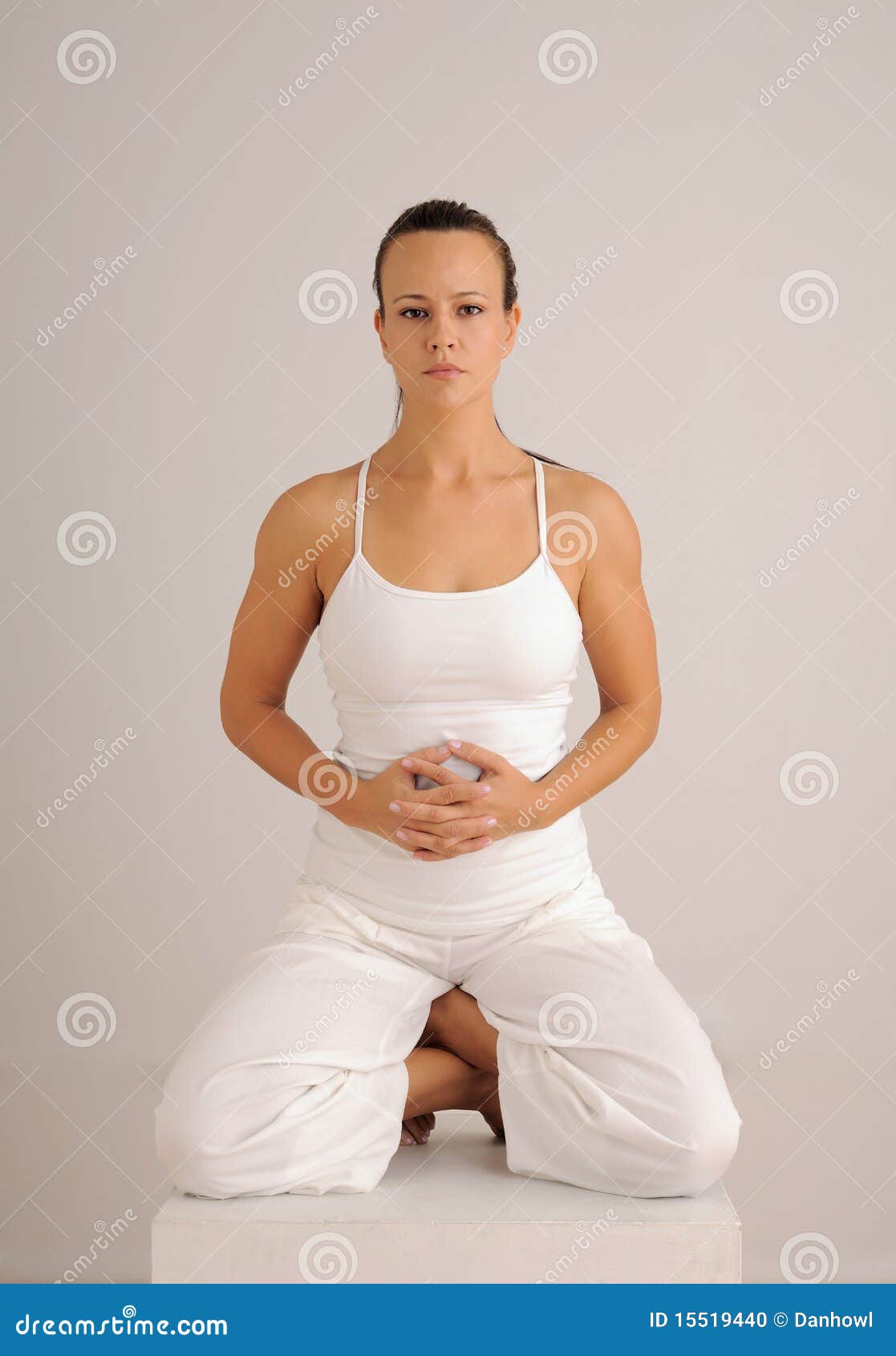 Authentic Yoga Pose stock photo. Image of meditation - 15519440