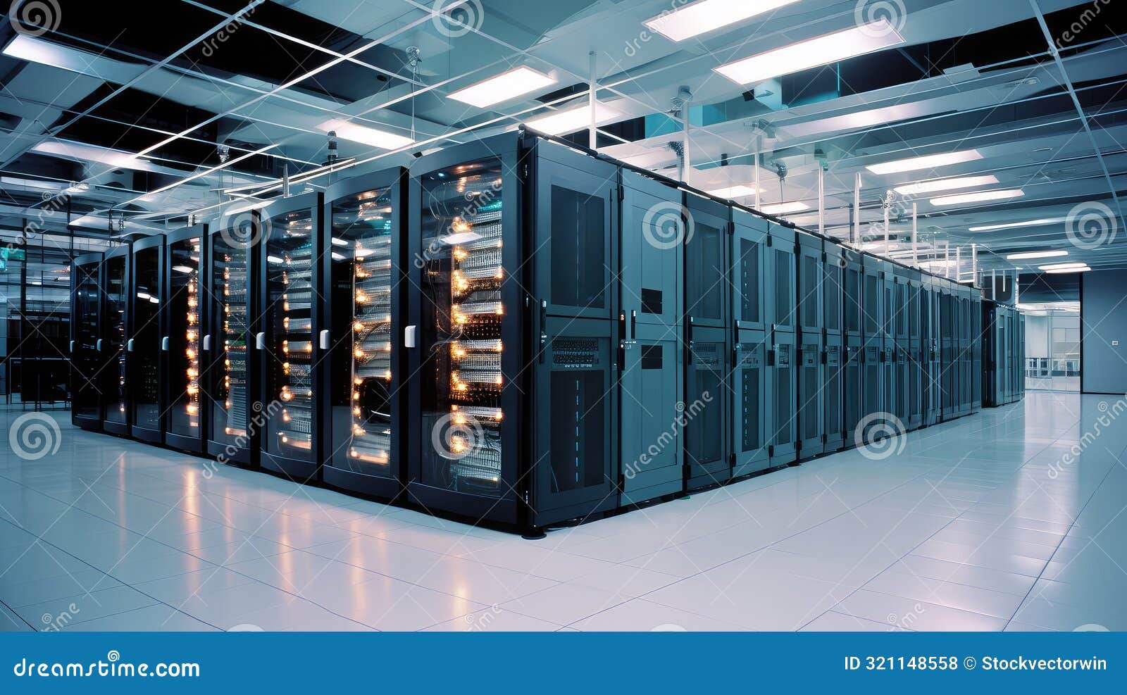 Authentication Computer Technology Server Room Stock Illustration ...