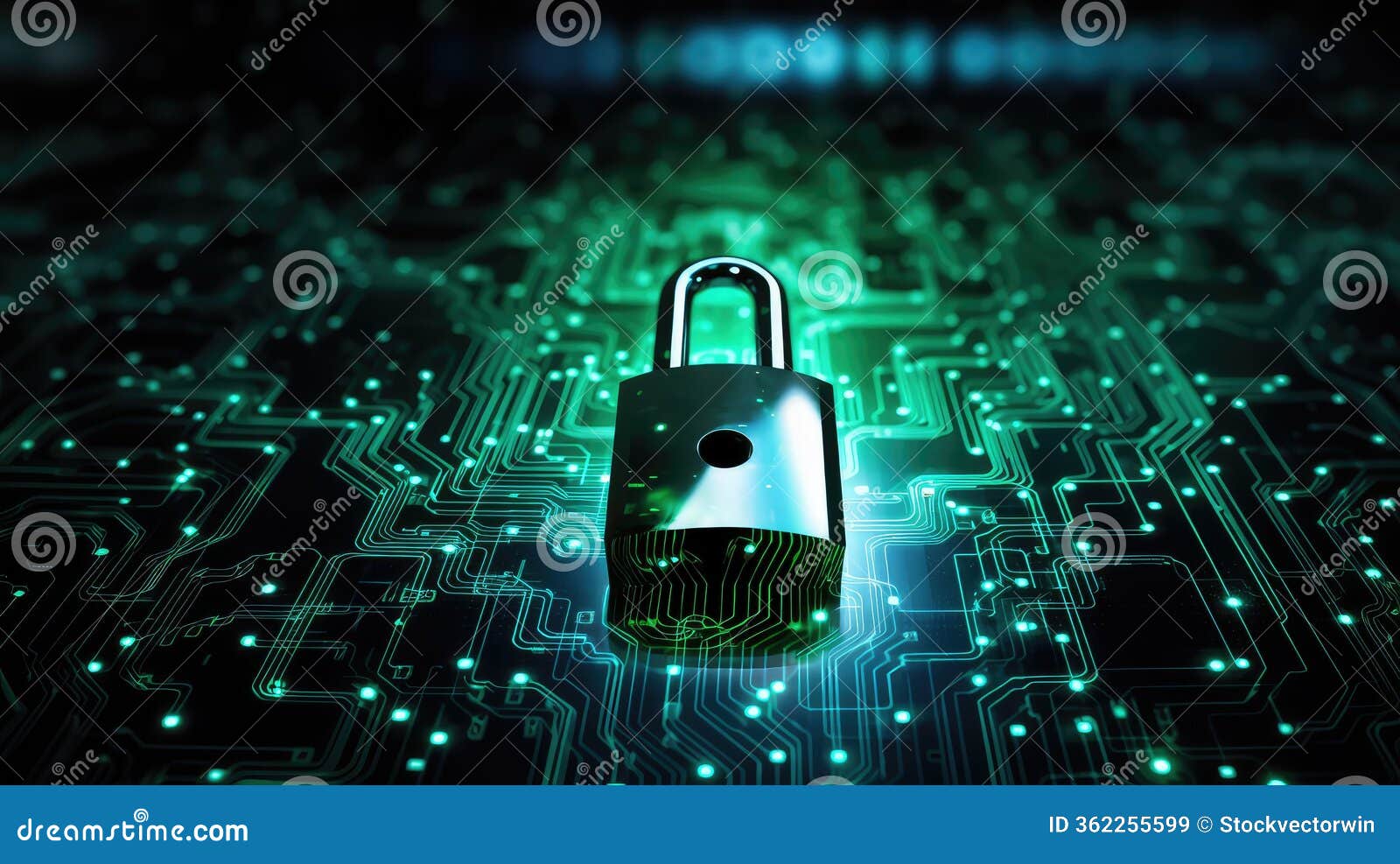 Authentication Data Security Background Stock Illustration ...