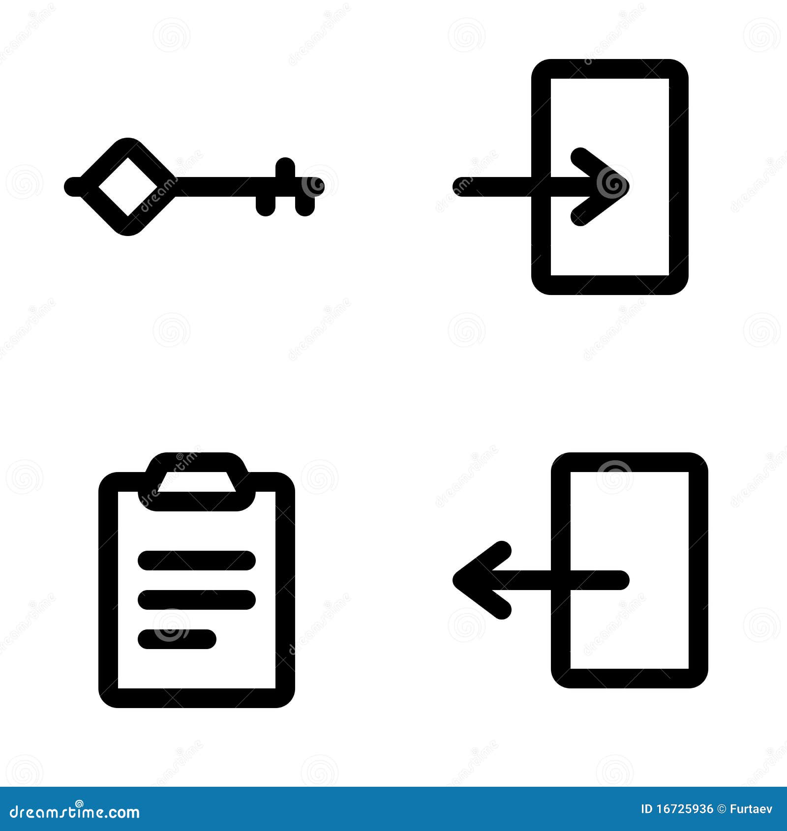 Authentication Icons Royalty Free Stock Image - Image: 16725936