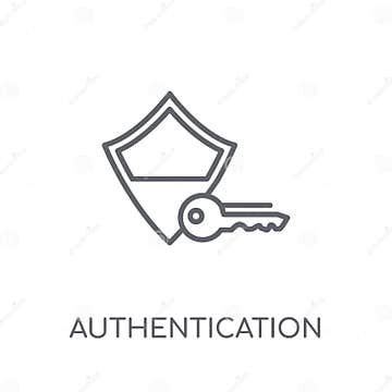 Authentication Linear Icon. Modern Outline Authentication Logo C Stock ...