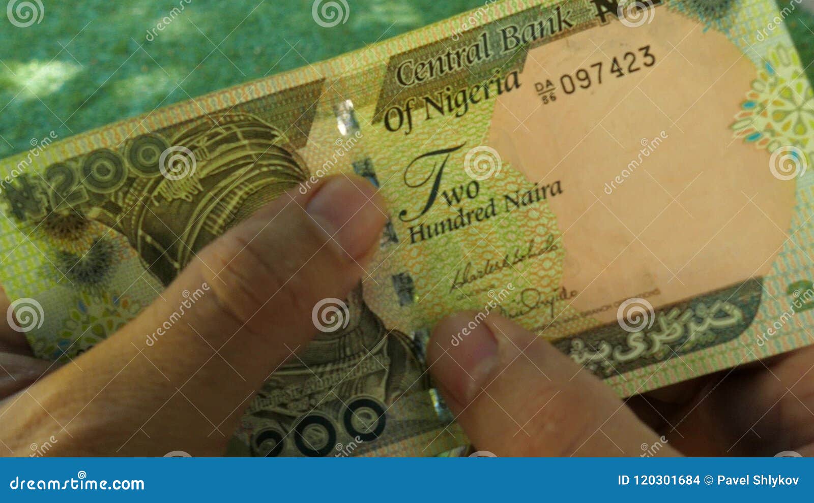 Authentication of a Banknote by Hand Stock Footage - Video of naira ...
