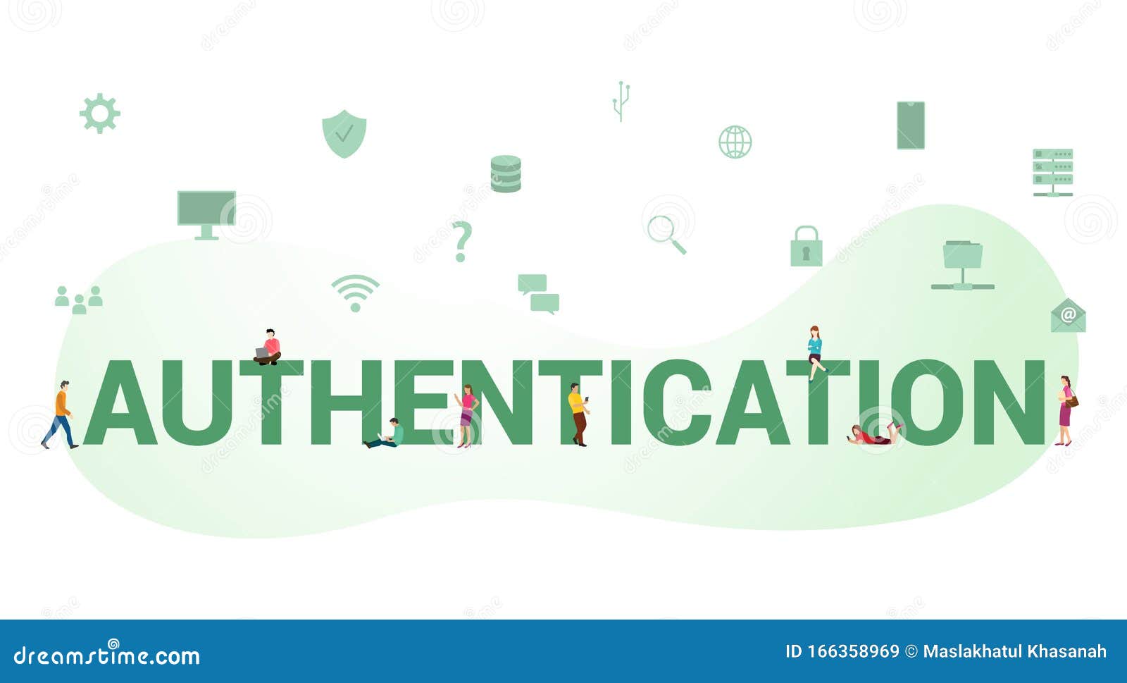 Otp Authentication Secure Verification One Time Password For Secure Cartoon Vector