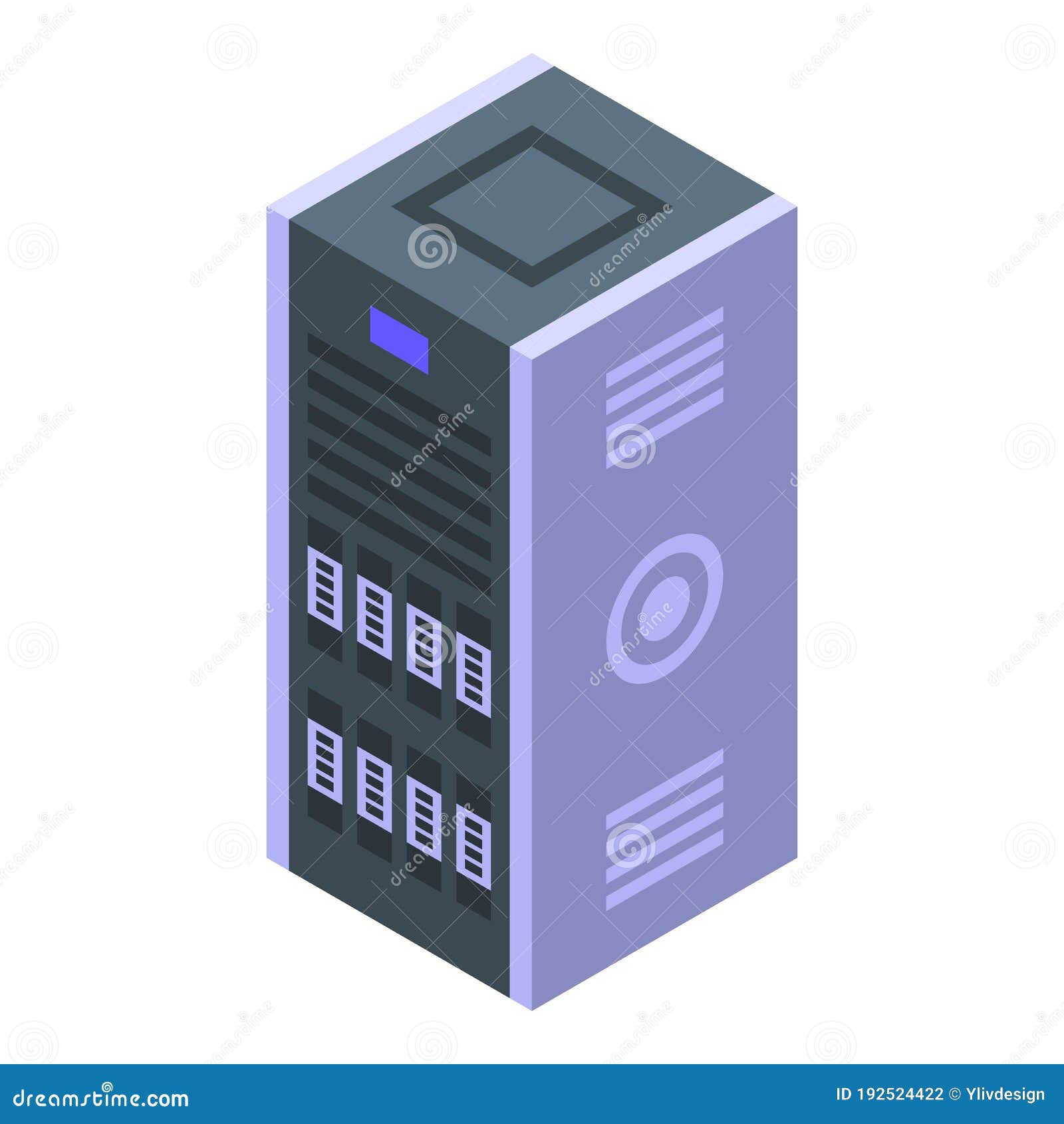 Authentication Server Icon, Isometric Style Stock Vector - Illustration ...