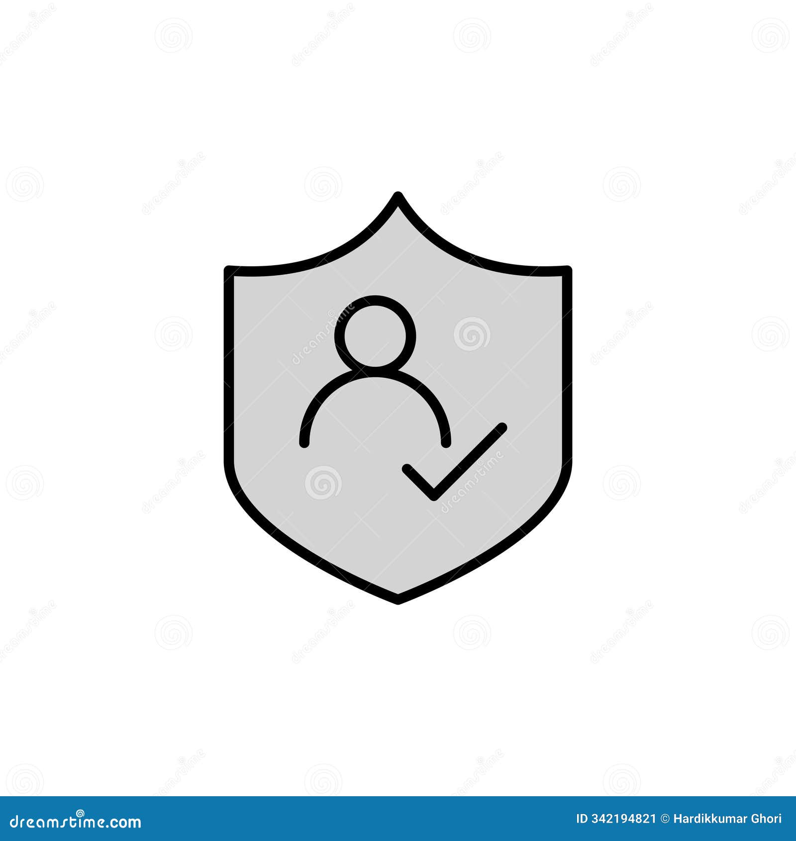 Authentication Vector Icon Isolated on White Background Stock ...