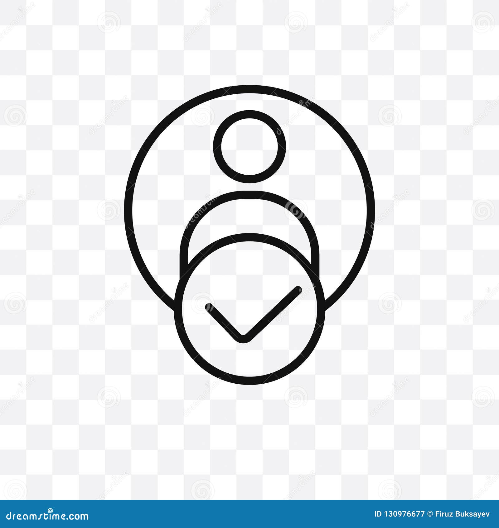 Authentication Vector Linear Icon Isolated on Transparent Background ...