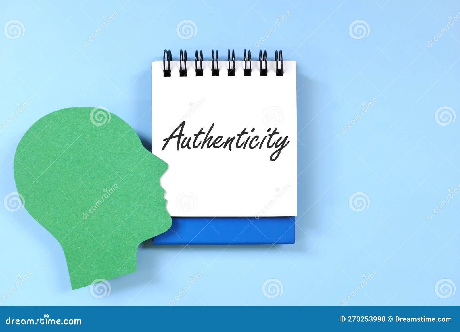 Authenticity Character and Personality Concept. Word Written on Blue ...
