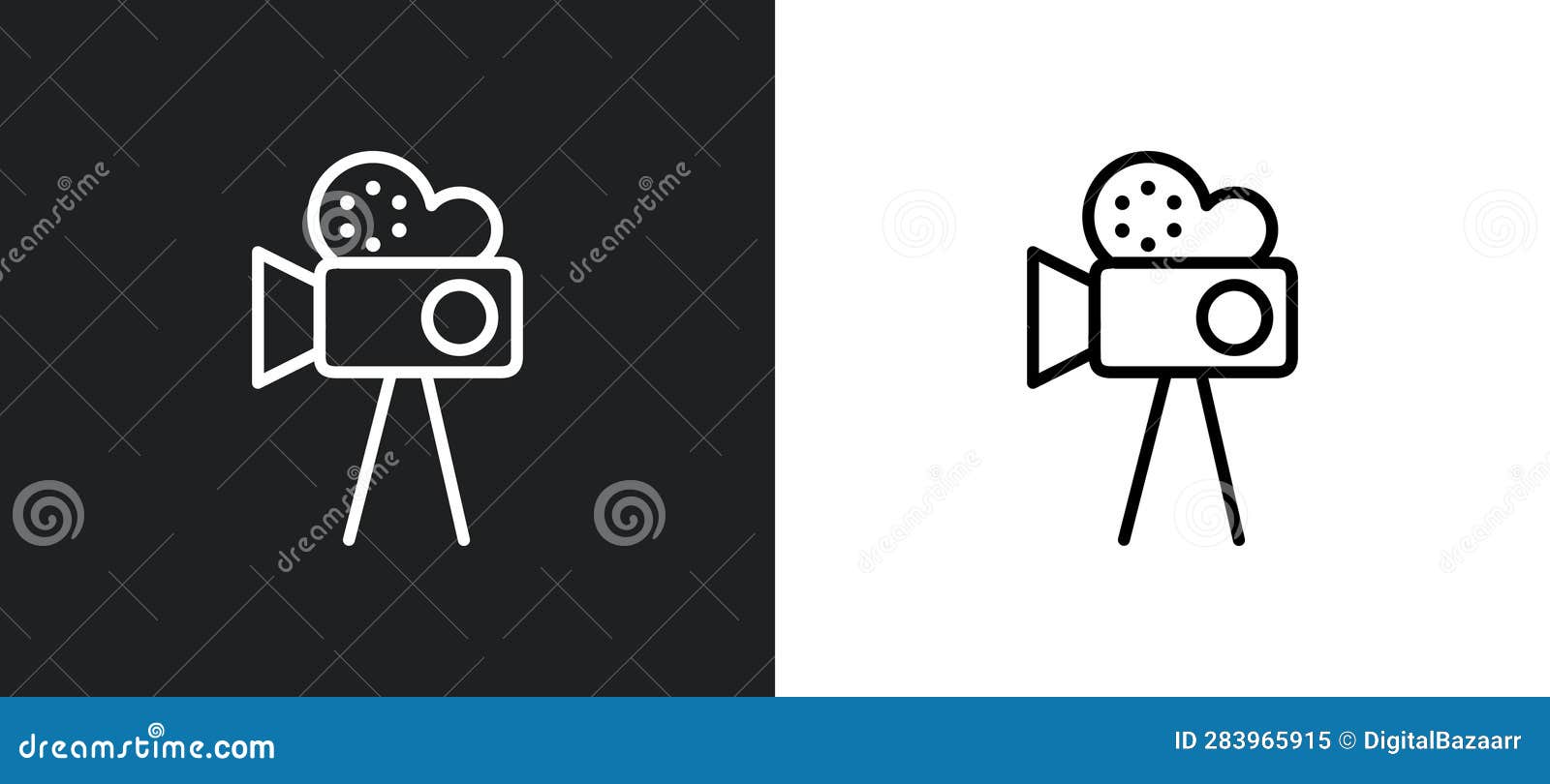 Author Outline Icon in White and Black Colors. Author Flat Vector Icon ...