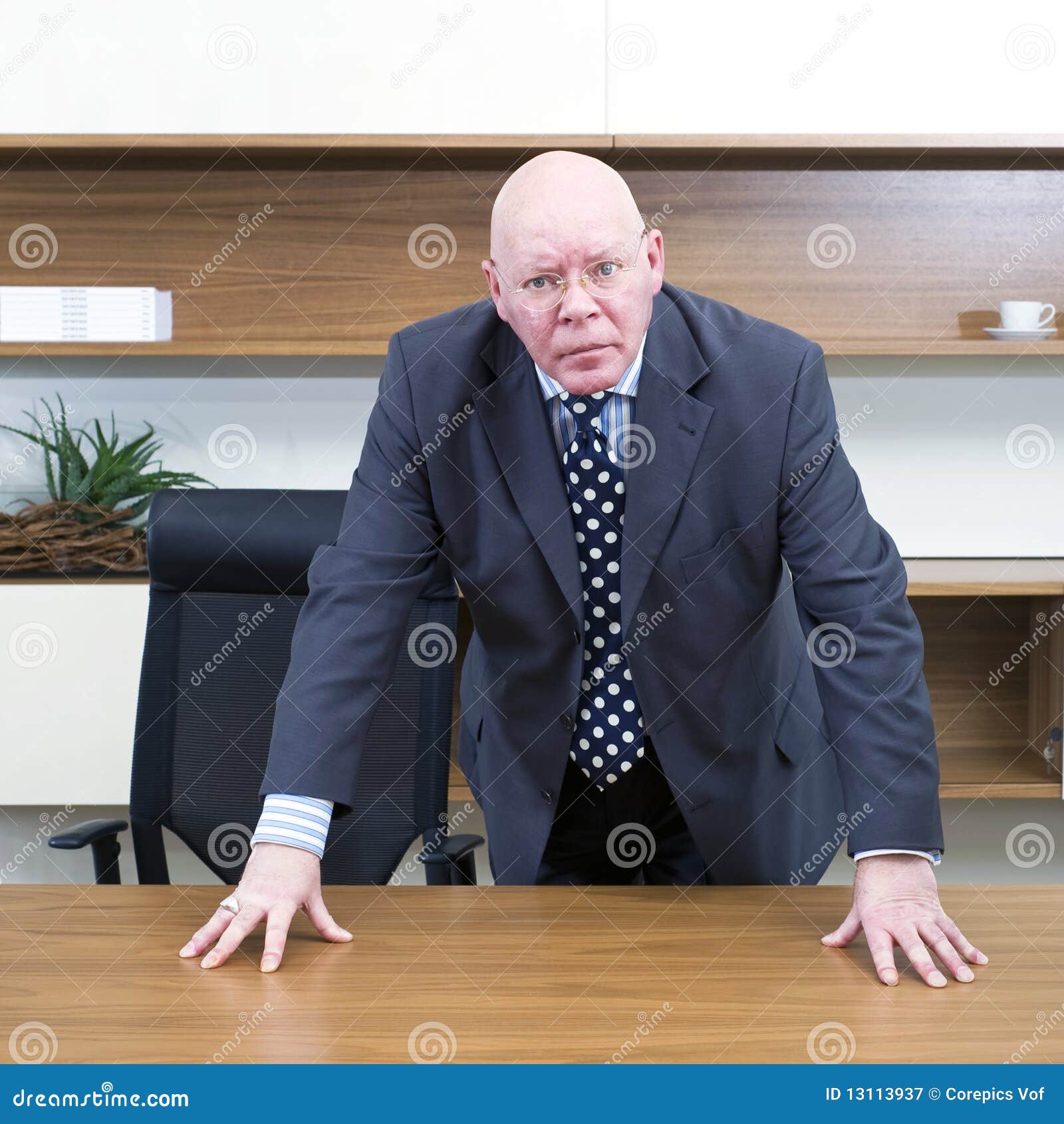 Authoritarian Boss stock image. Image of modern, bald - 13113937