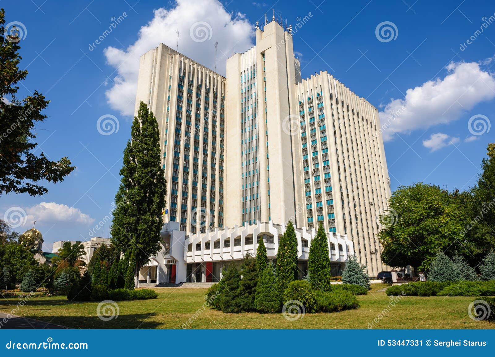 Authorithy Building in Chisinau, Moldova Stock Image - Image of design ...
