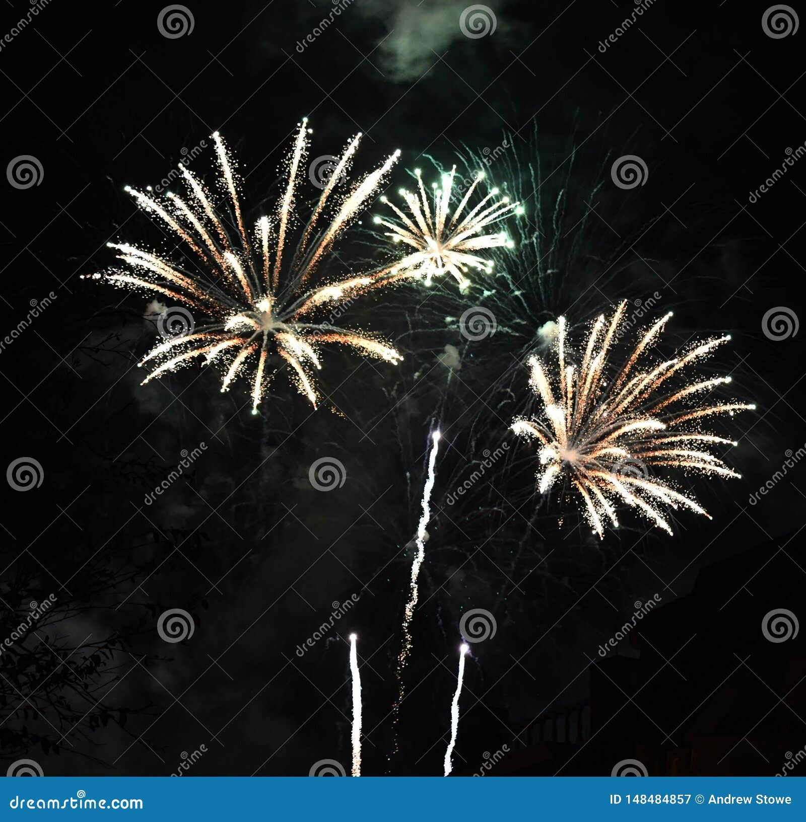 Authorities Blow Up Illegal Fireworks Stock Image - Image of dark ...