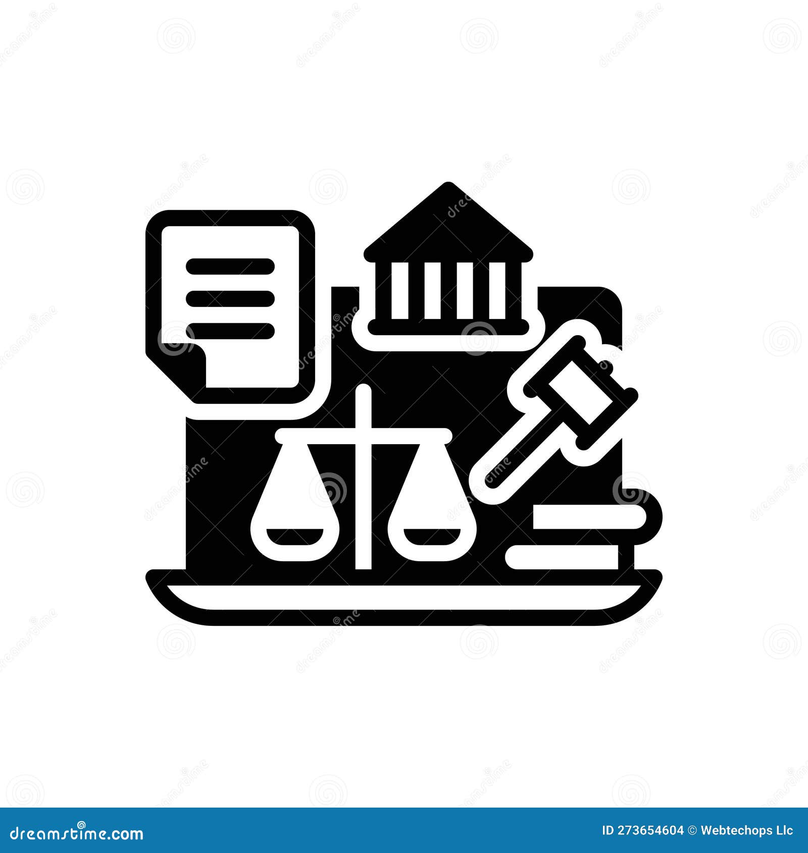 Black Solid Icon for Authorities, Authorisation and Law Stock Vector ...