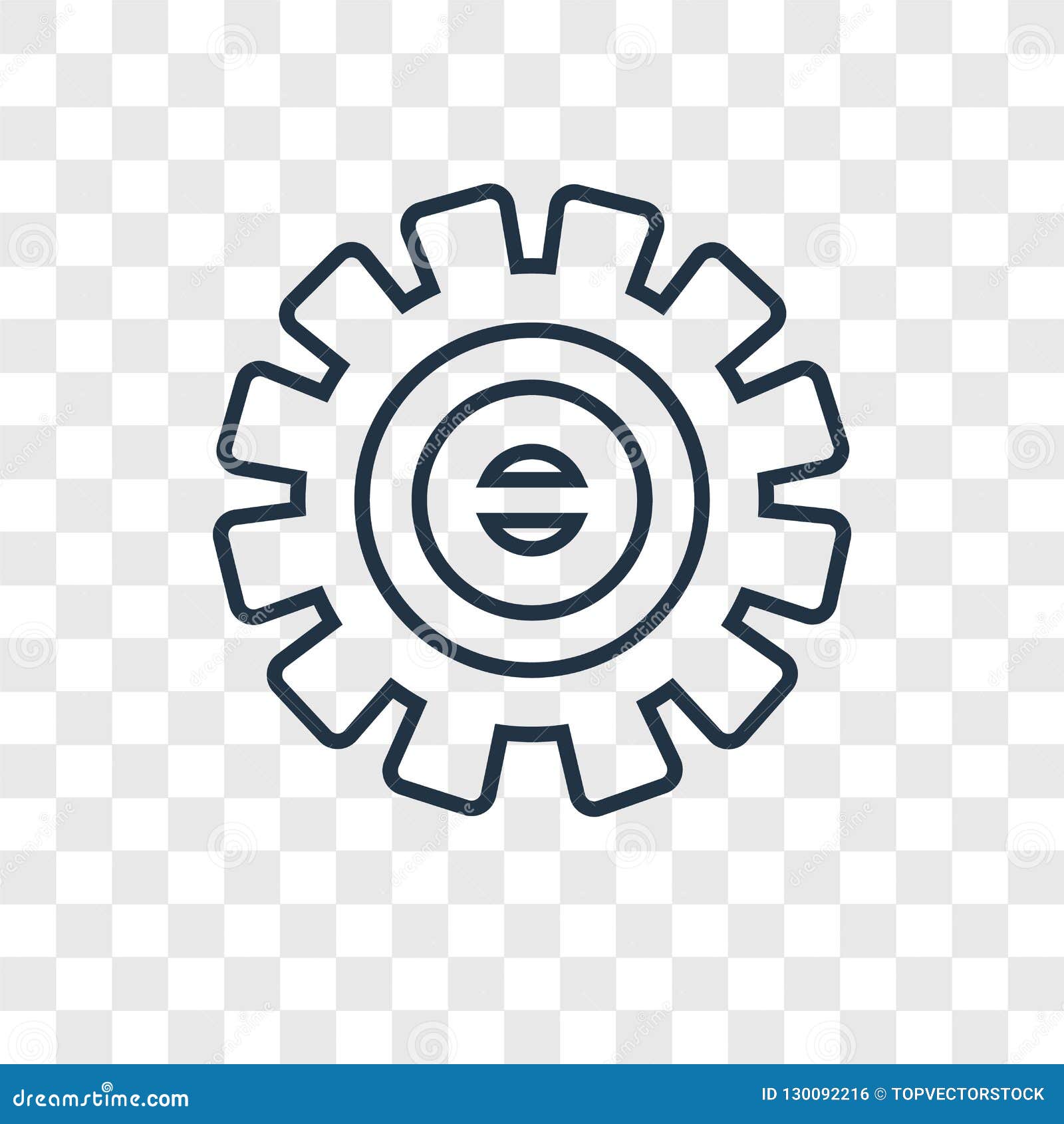 Authority Concept Vector Linear Icon Isolated on Transparent Background ...