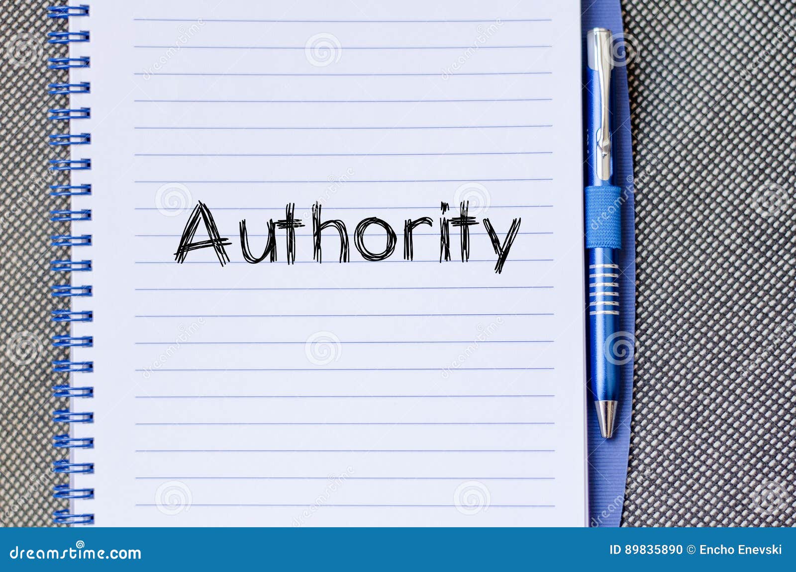 Authority Text Concept on Notebook Stock Photo - Image of people ...