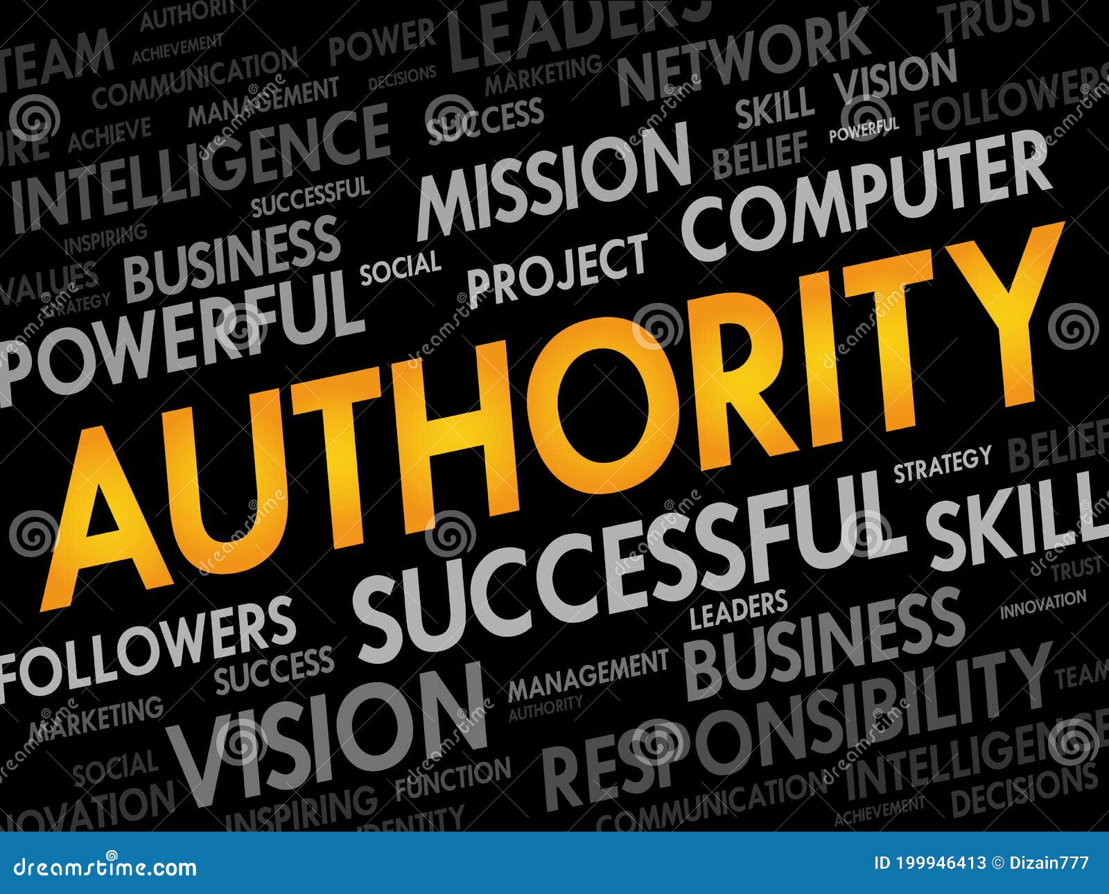 Authority Word Block On White Royalty-Free Stock Image | CartoonDealer ...