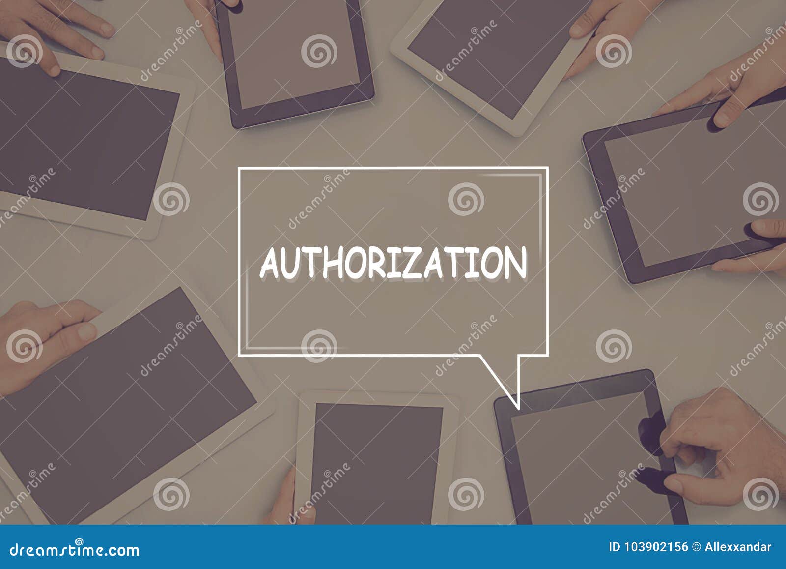 AUTHORIZATION CONCEPT Business Concept. Stock Photo - Image of company ...