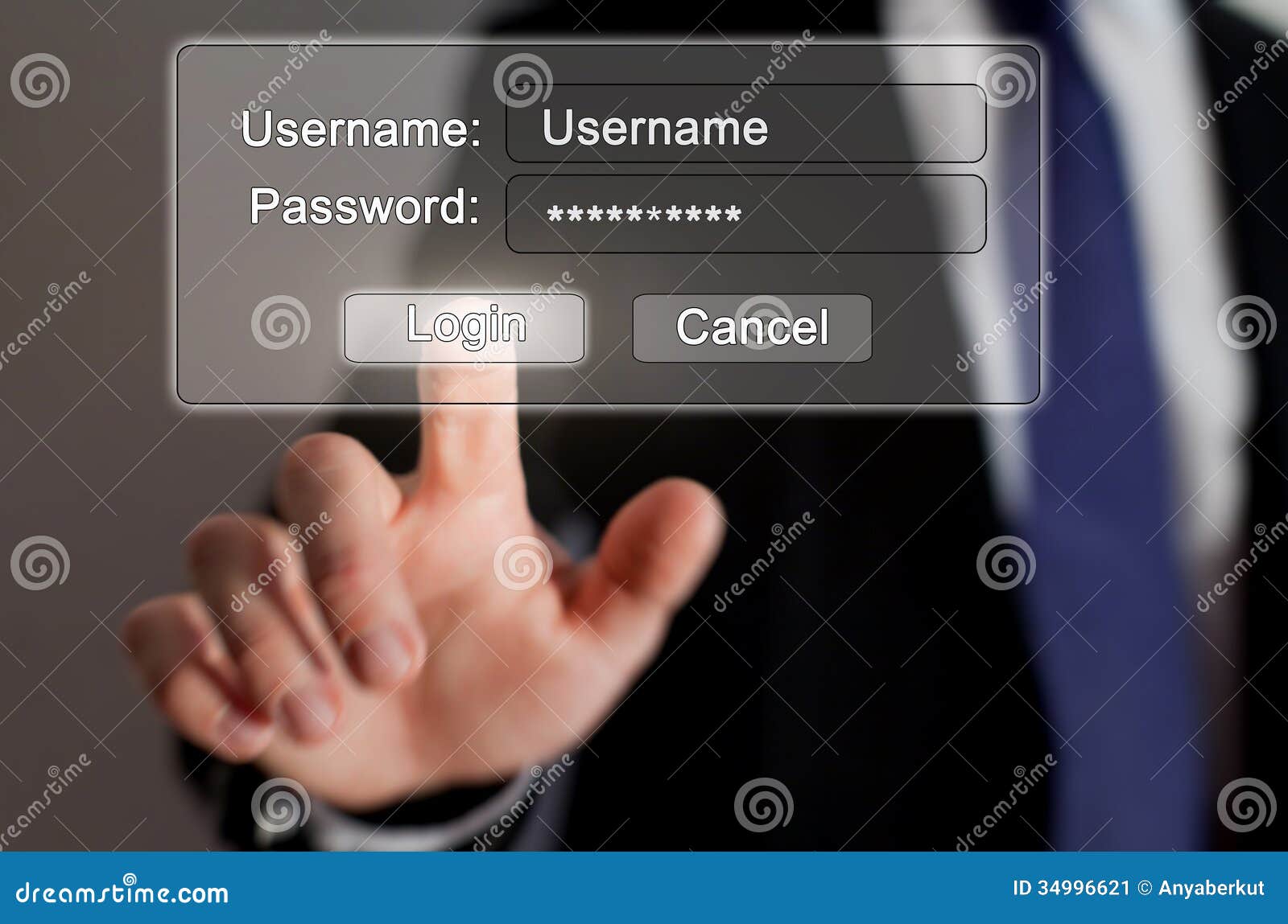 Authorization stock image. Image of email, login, point - 34996621