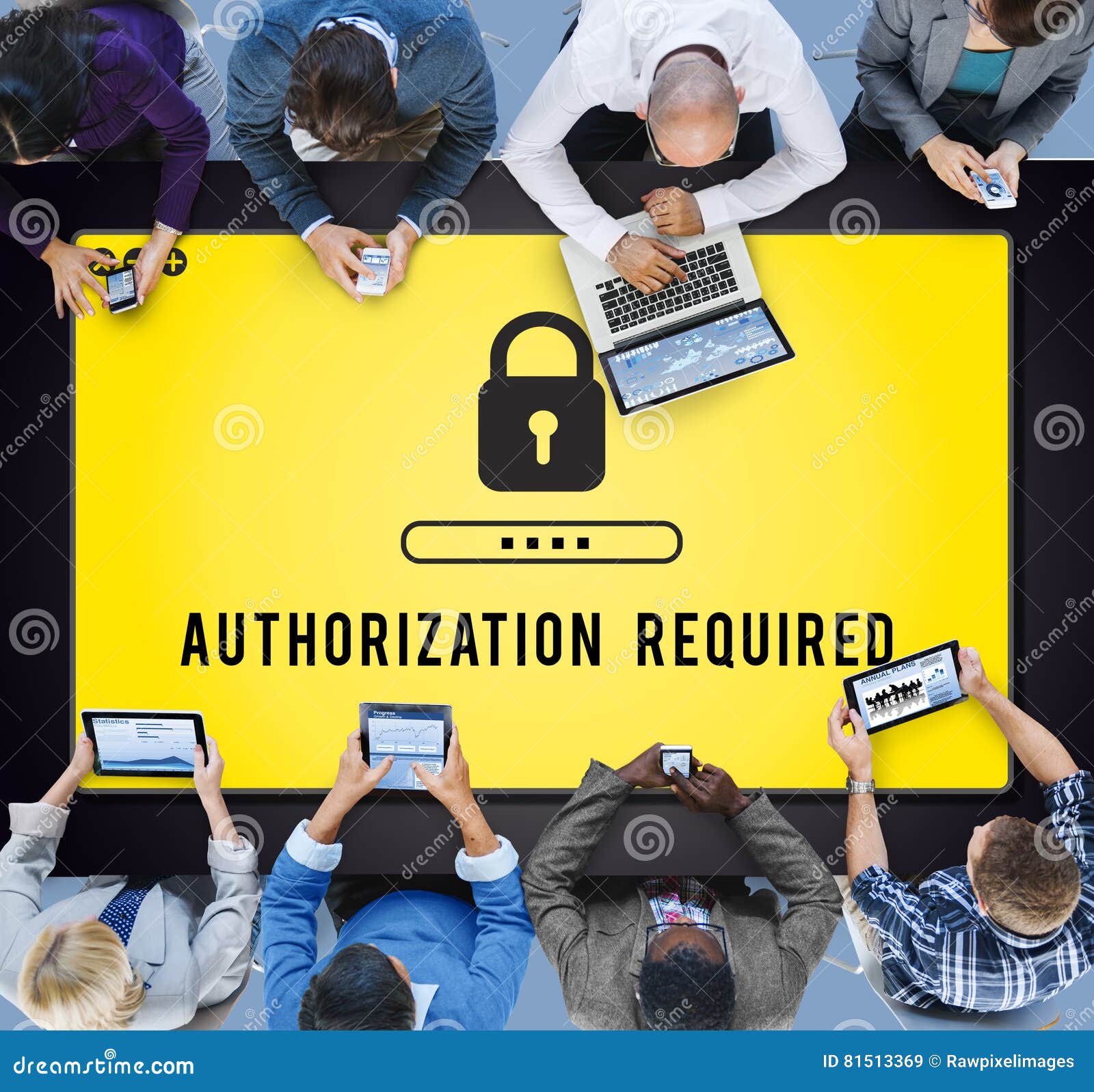 Authorization Privacy Permit Requirement Secure Concept Stock Image ...